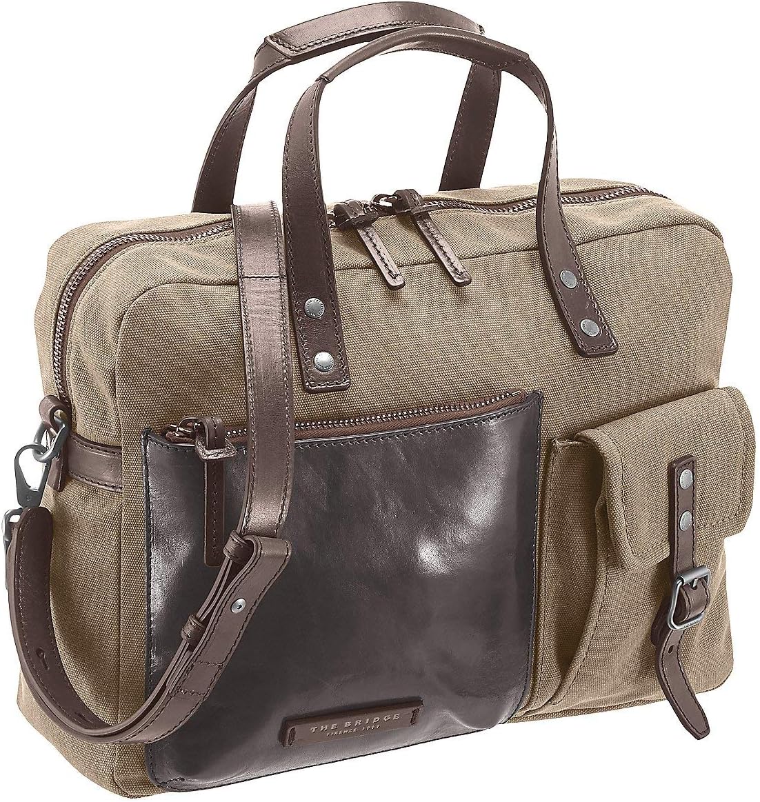 THE BRIDGE Briefcase 0617684D/8G : Amazon.co.uk: Fashion