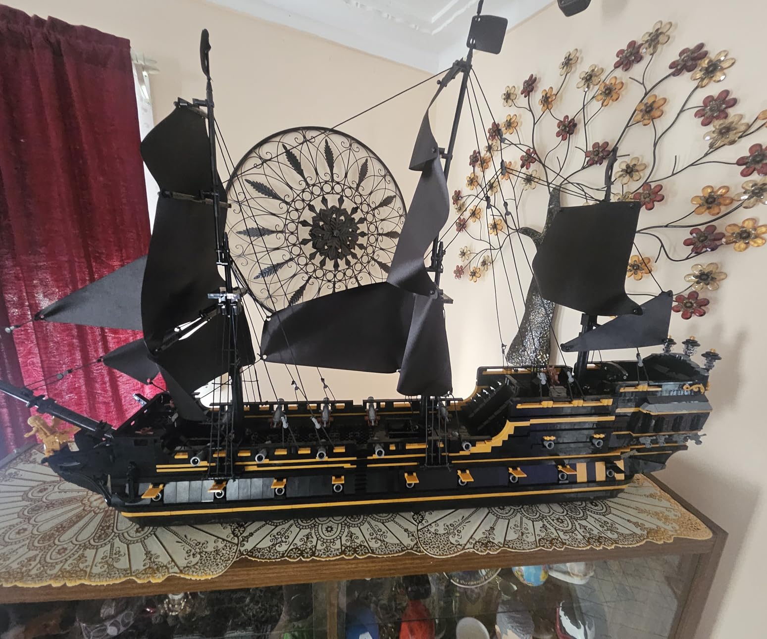 Mould King 13186 Black Pearl Pirate Ship Boat,Building Construction ...