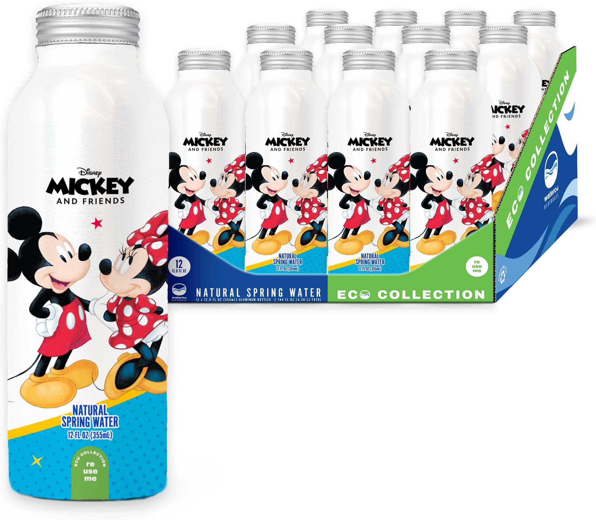 Amazon.com : Disney Mickey Mouse and Minnie Mouse Bottled Water ...