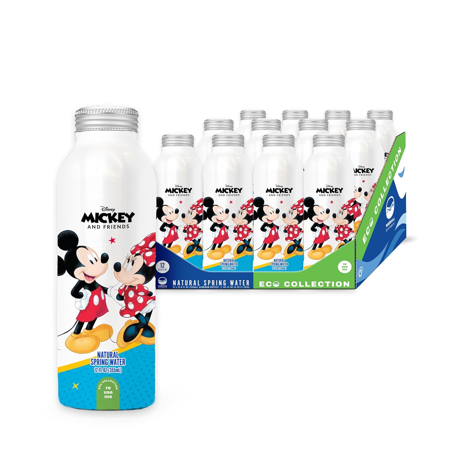 Amazon.com : Disney Mickey Mouse and Minnie Mouse Bottled Water ...