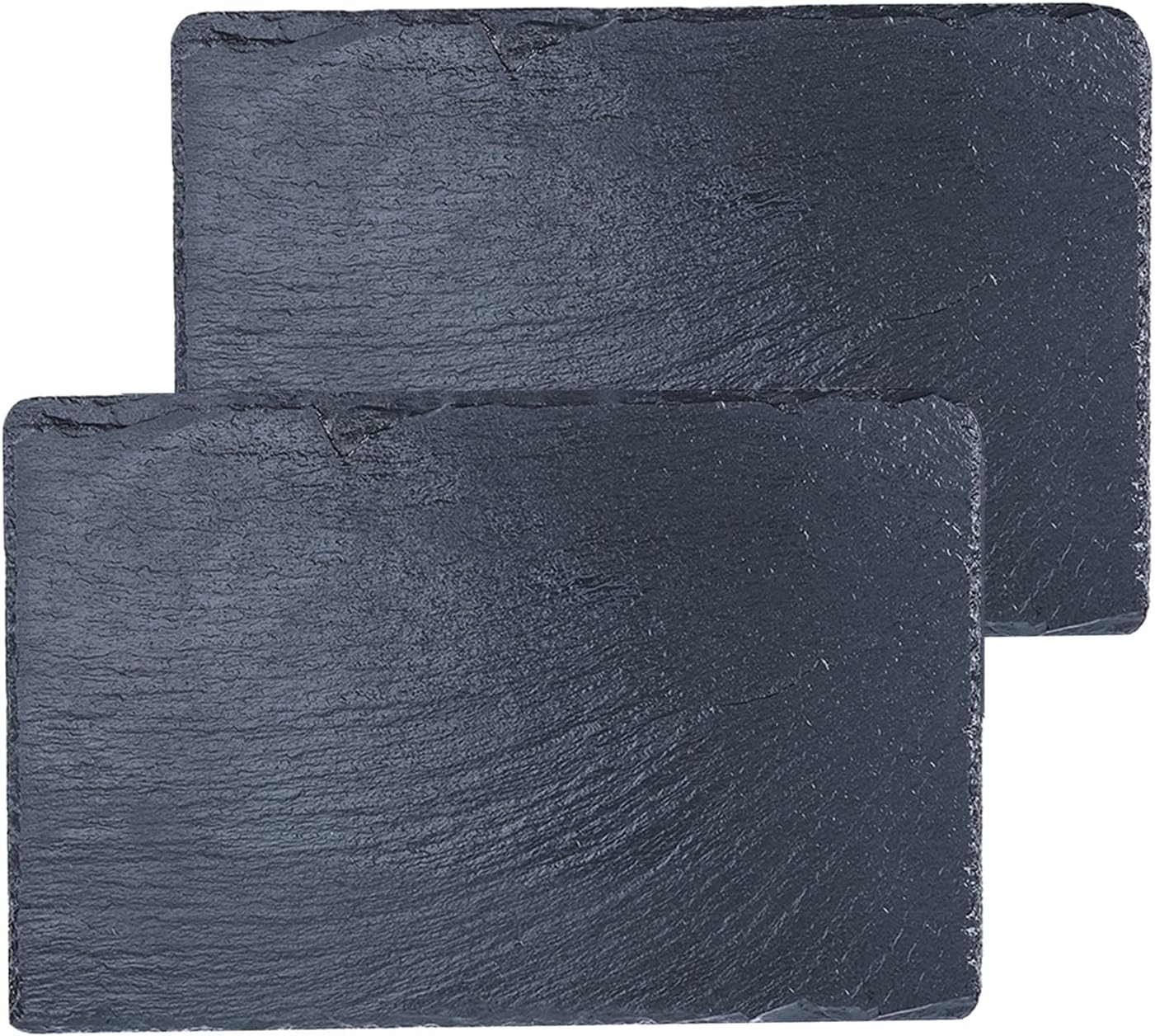 Slate Plate Set 2 Cheese Plates 20 x 30 cm Cheese Board : Amazon.co.uk ...