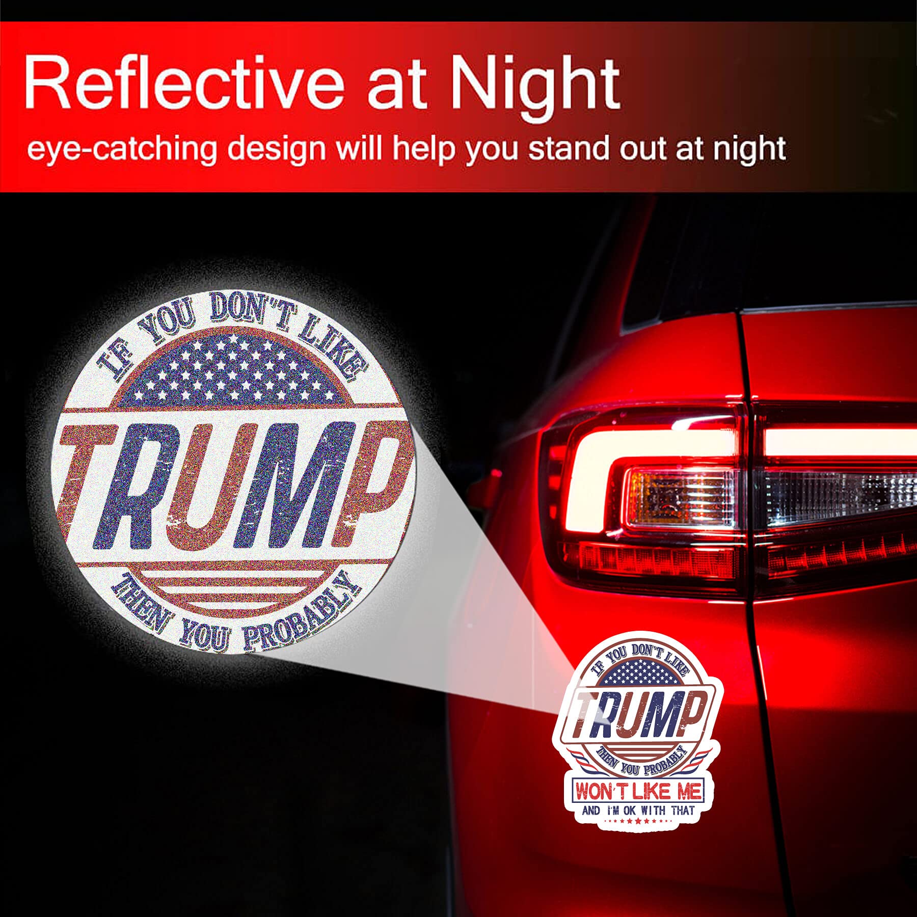 Trump Bumper Stickers Trump 2024 Bumper Stickers, Window Decals,