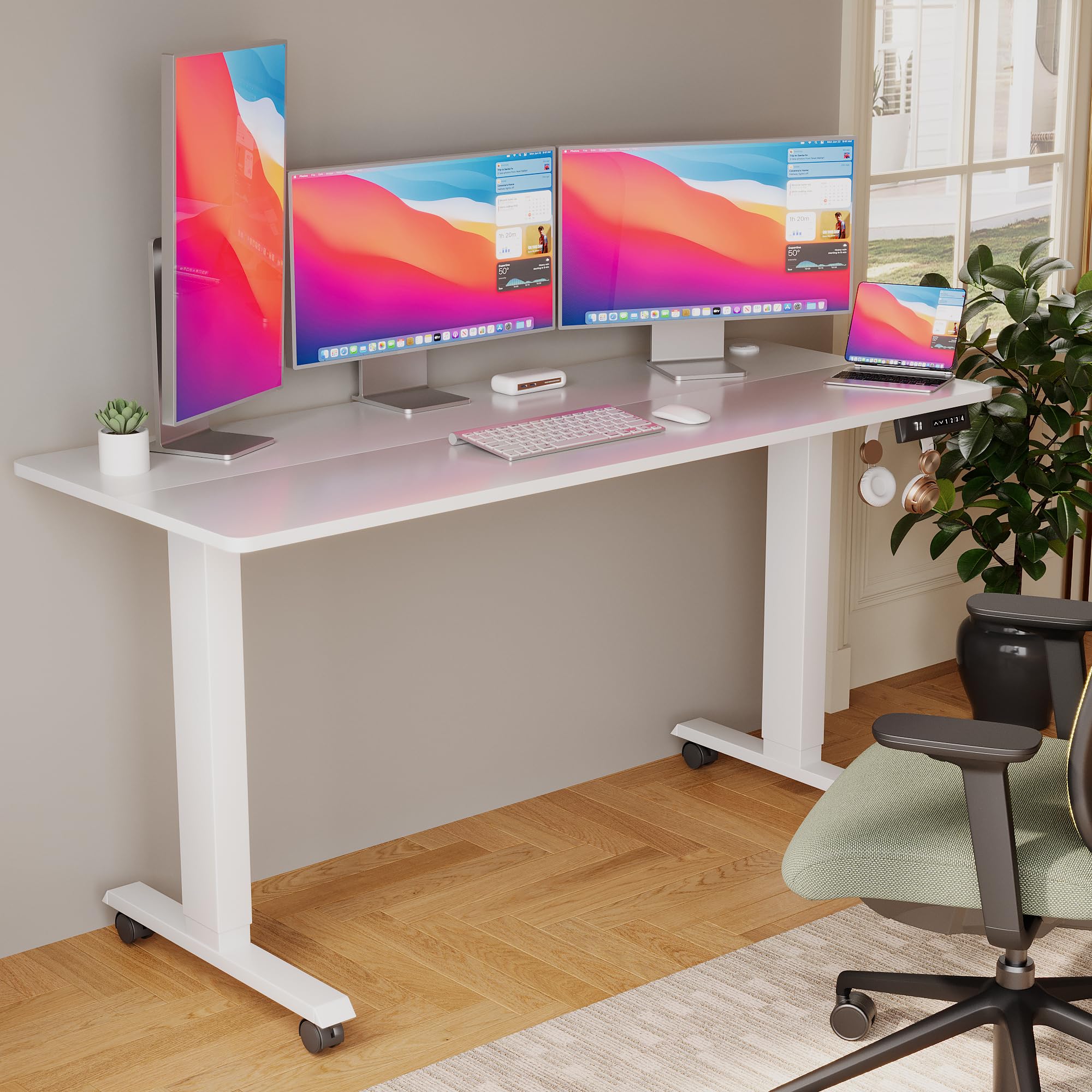 Snapklik.com : Shahoo Electric Standing Desk 60 Inch, Ergonomic Height ...