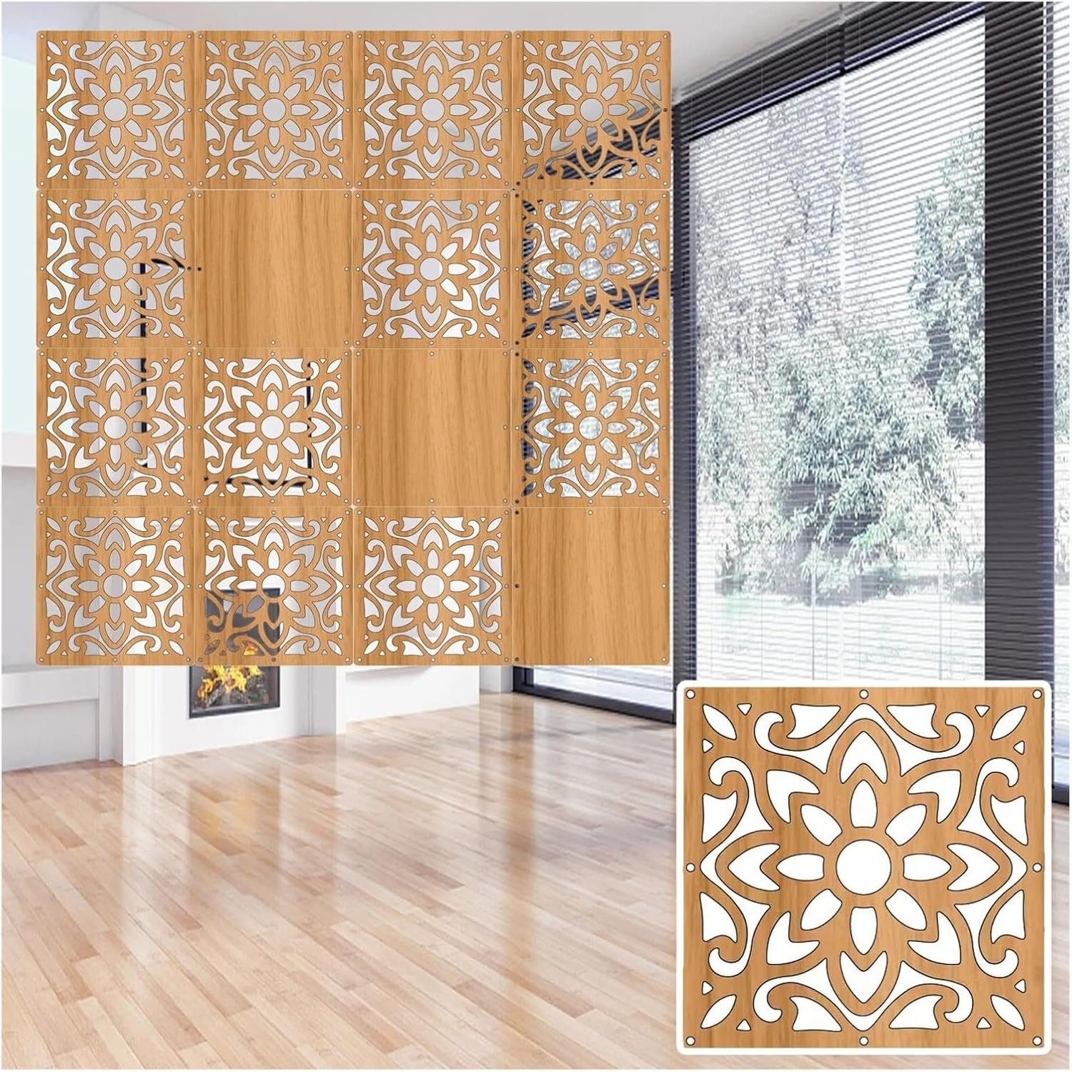 Amazon.com - Modern Hollowed-Out Hanging Room Divider Screens, Decor ...