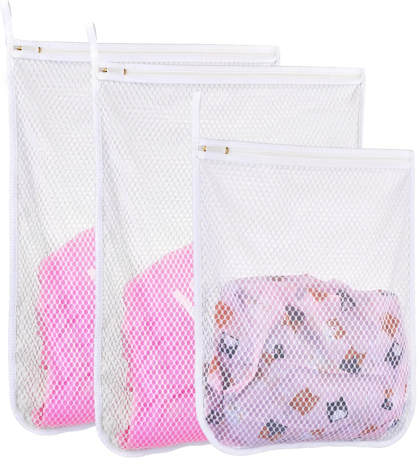 Amazon.com: 3 pcs Durable Honeycomb Mesh Laundry Bags for Delicates 2 ...