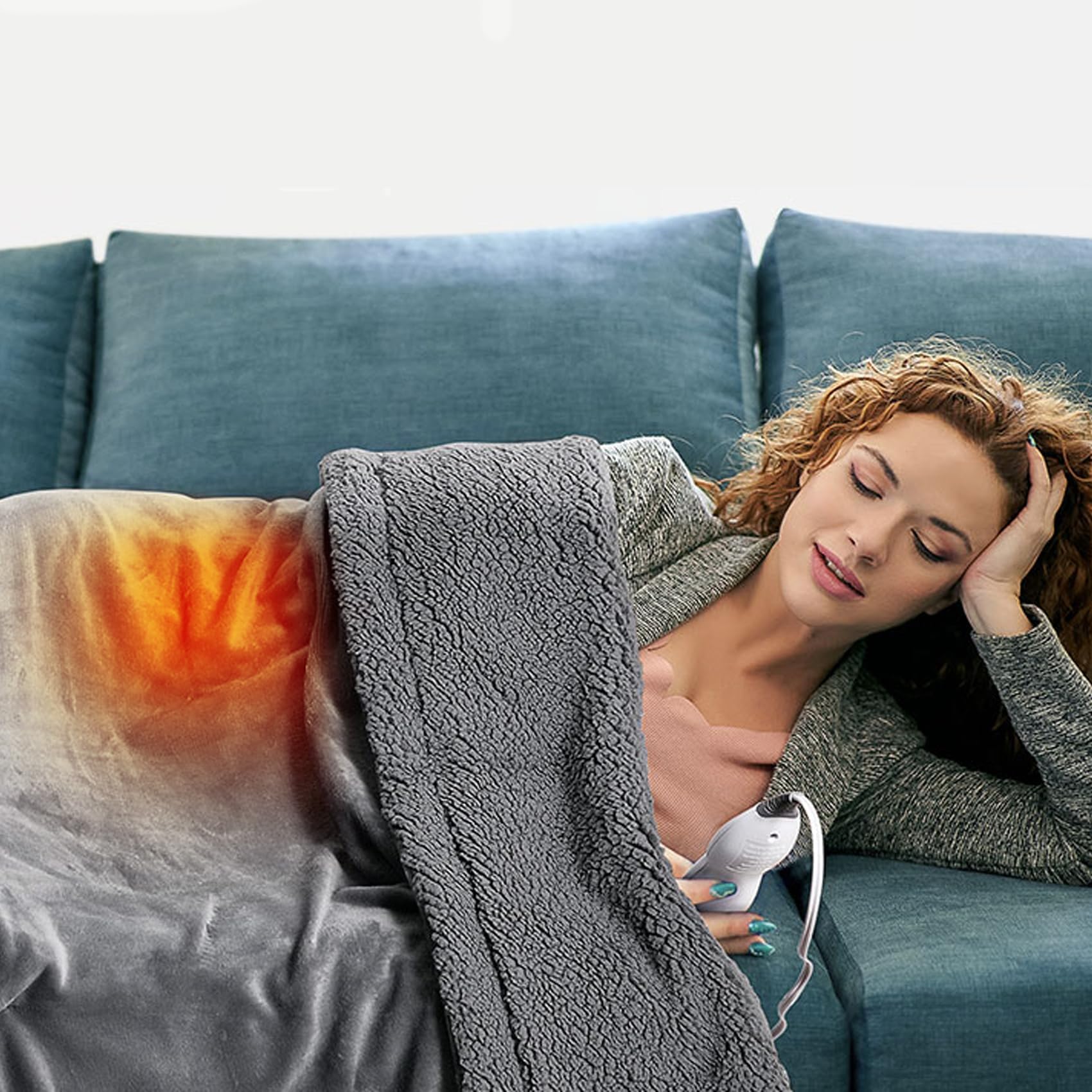 Amazon.com: Uttermara 2 in 1 Heated Weighted Blanket, 15 lbs Weighted ...