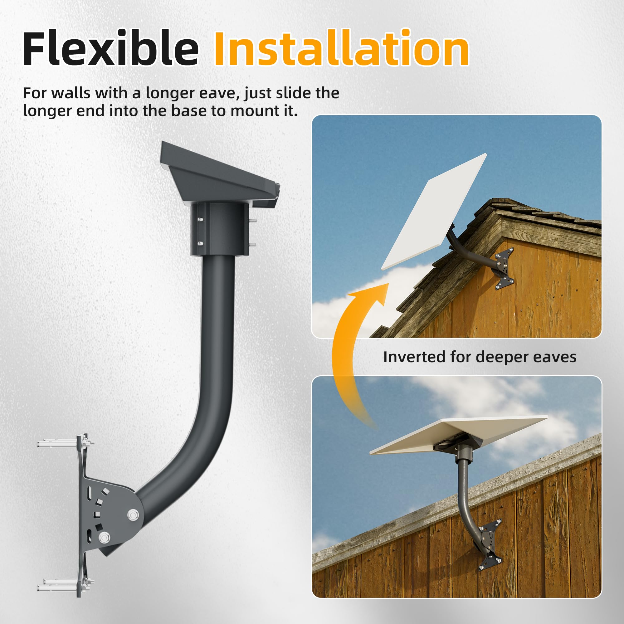 Snapklik.com : Starlink Gen 3 Roof Mount Adjustable Pivot Wall Mount ...