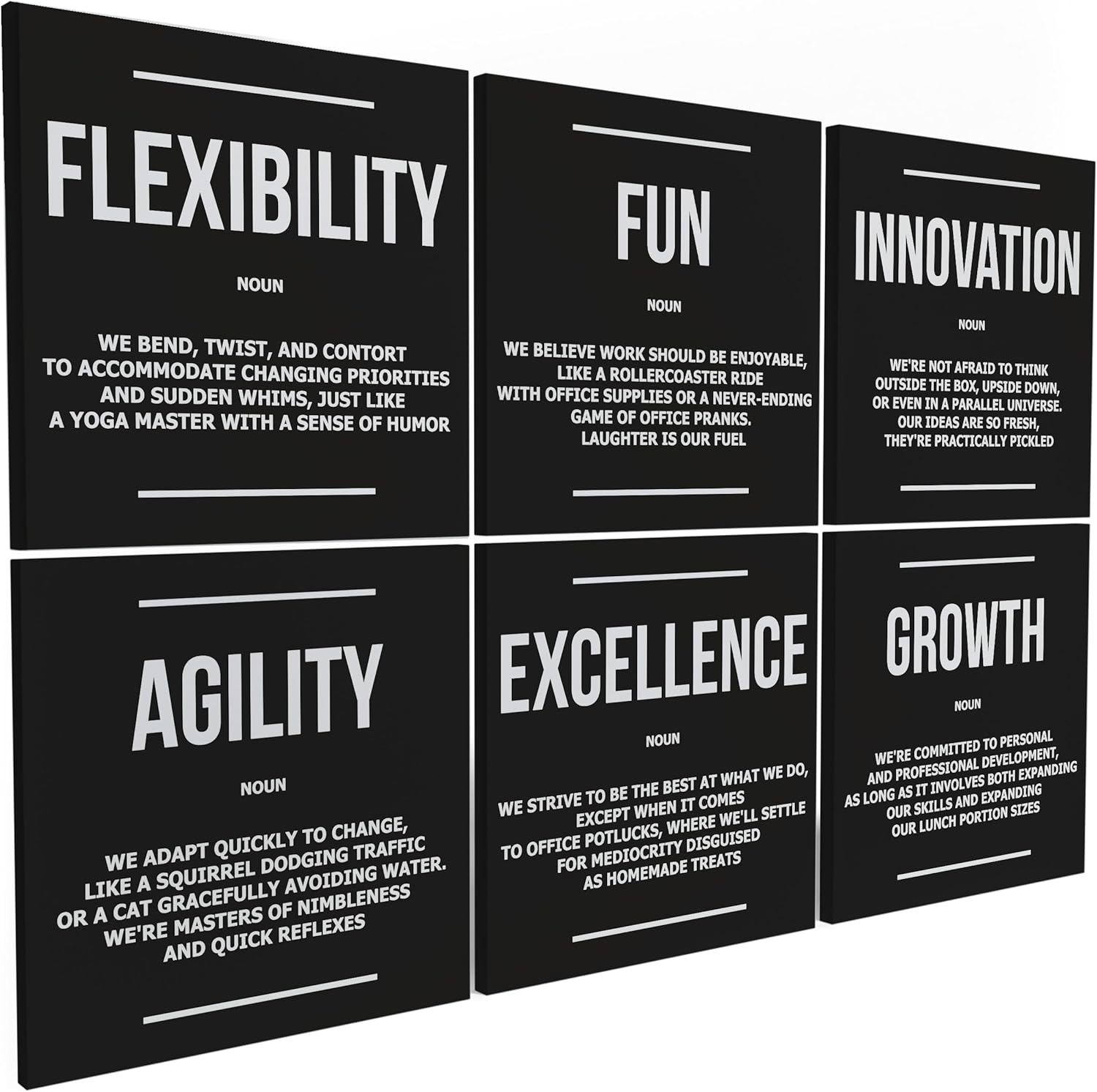 Amazon.com: 6X Motivational canvas, wall art for bedroom and office ...