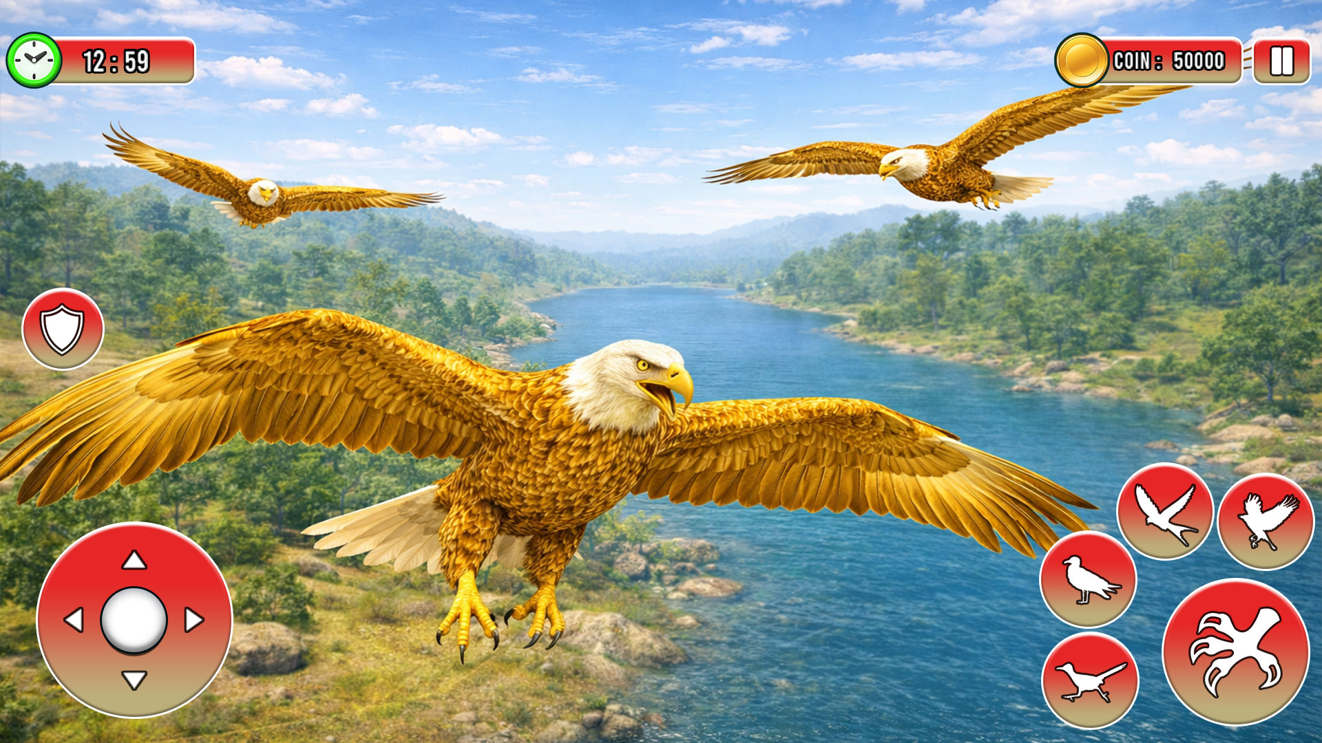 Angry Eagle Bird Flying Hunting Games Simulator 3D - Application sur ...