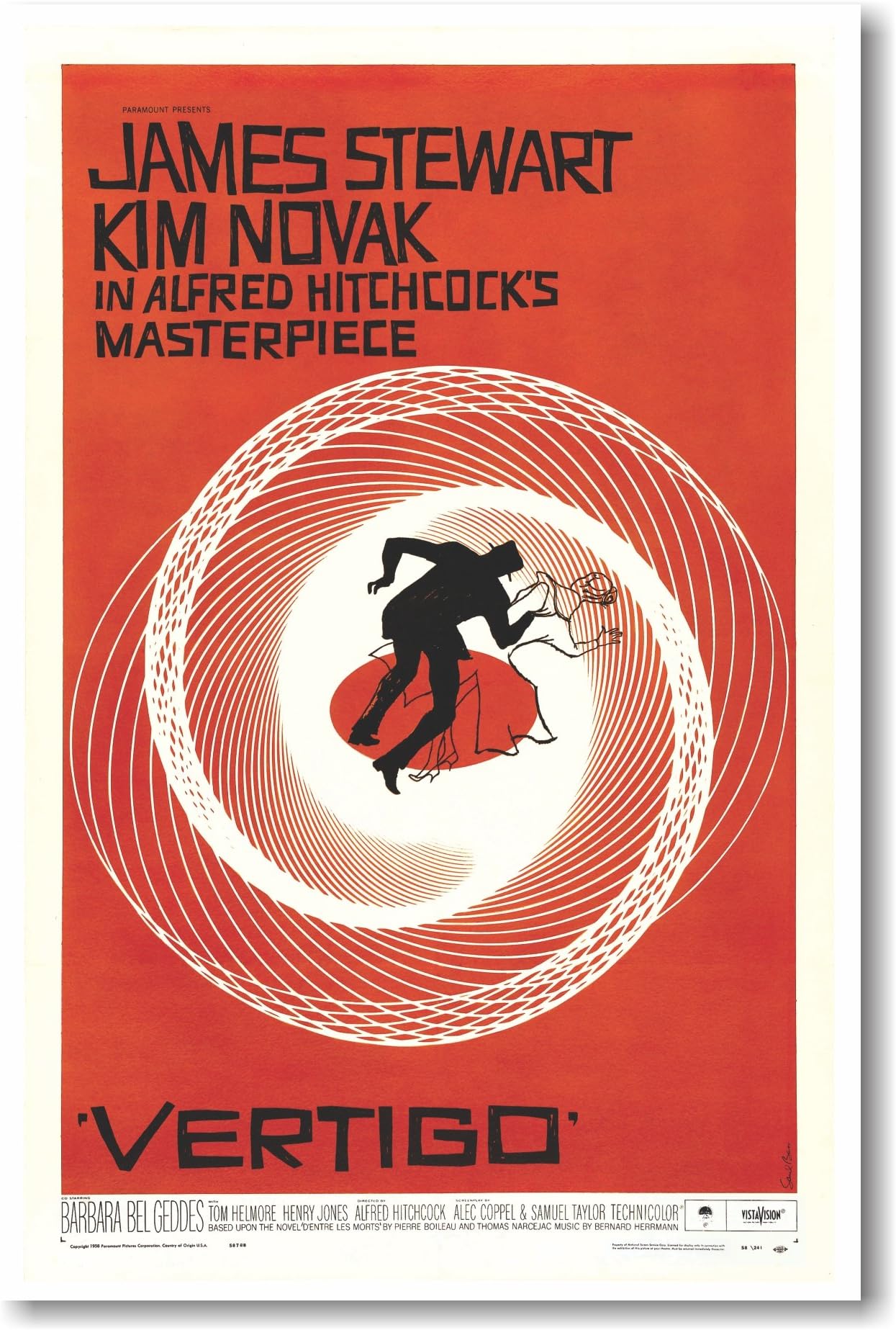 Amazon.com: Alfred Hitchcock - Vertigo Movie Poster - Officially ...