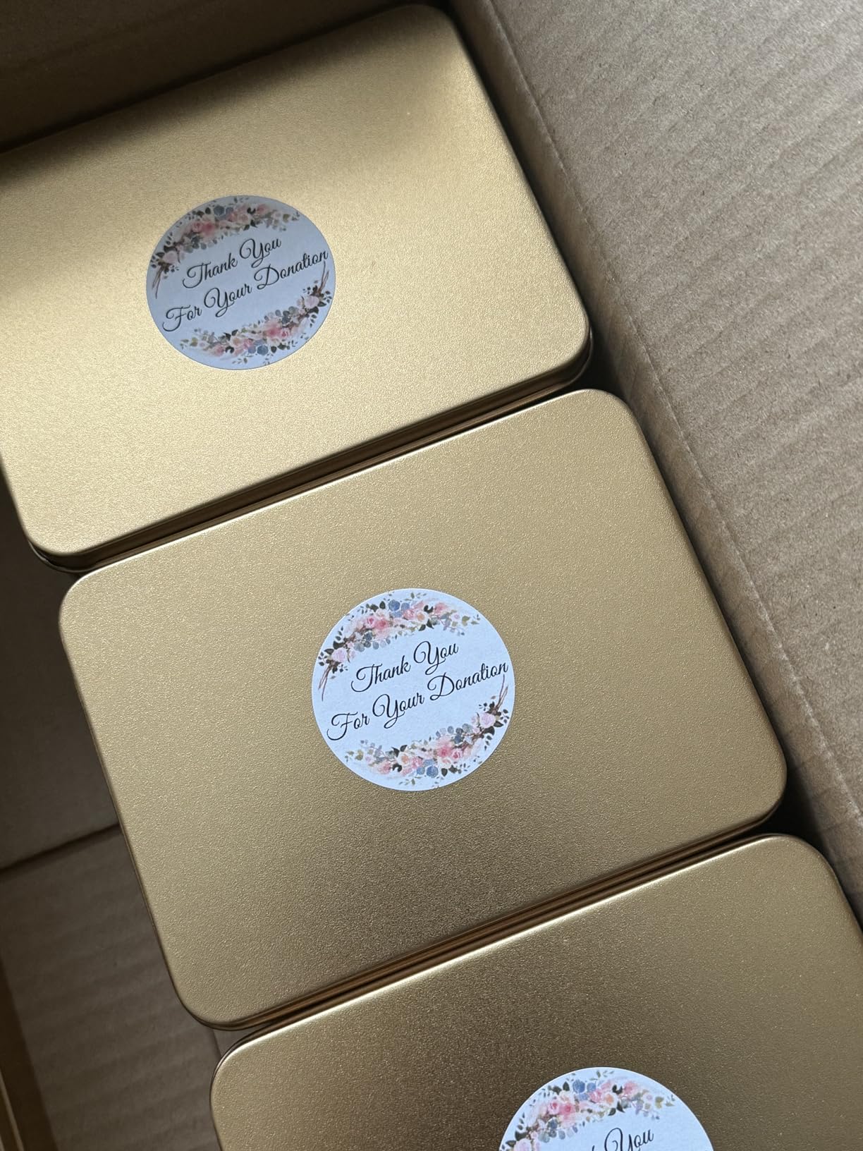Peohud 16 Pack Rectangular Tin Boxes with Lids, Empty Hinged Tins ...