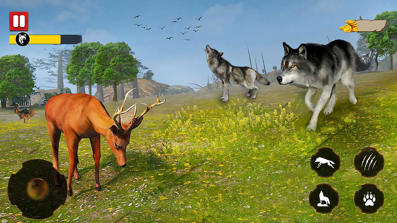 Wild Life Wolf Animal City Attack Simulator Game 3D: Wolf Vs Cheetah ...