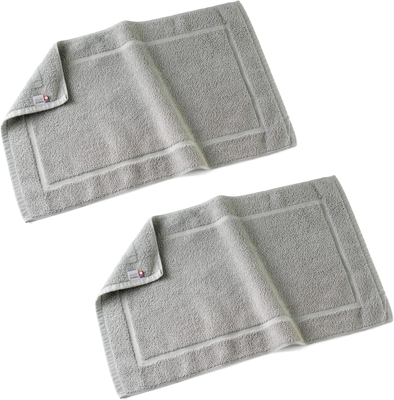 Amazon｜オルタ(oruTa) バスマット 2枚セット タオル地 今治 洗える 日本製 吸水 速乾 綿100 旅館 ホテル 約69× ...