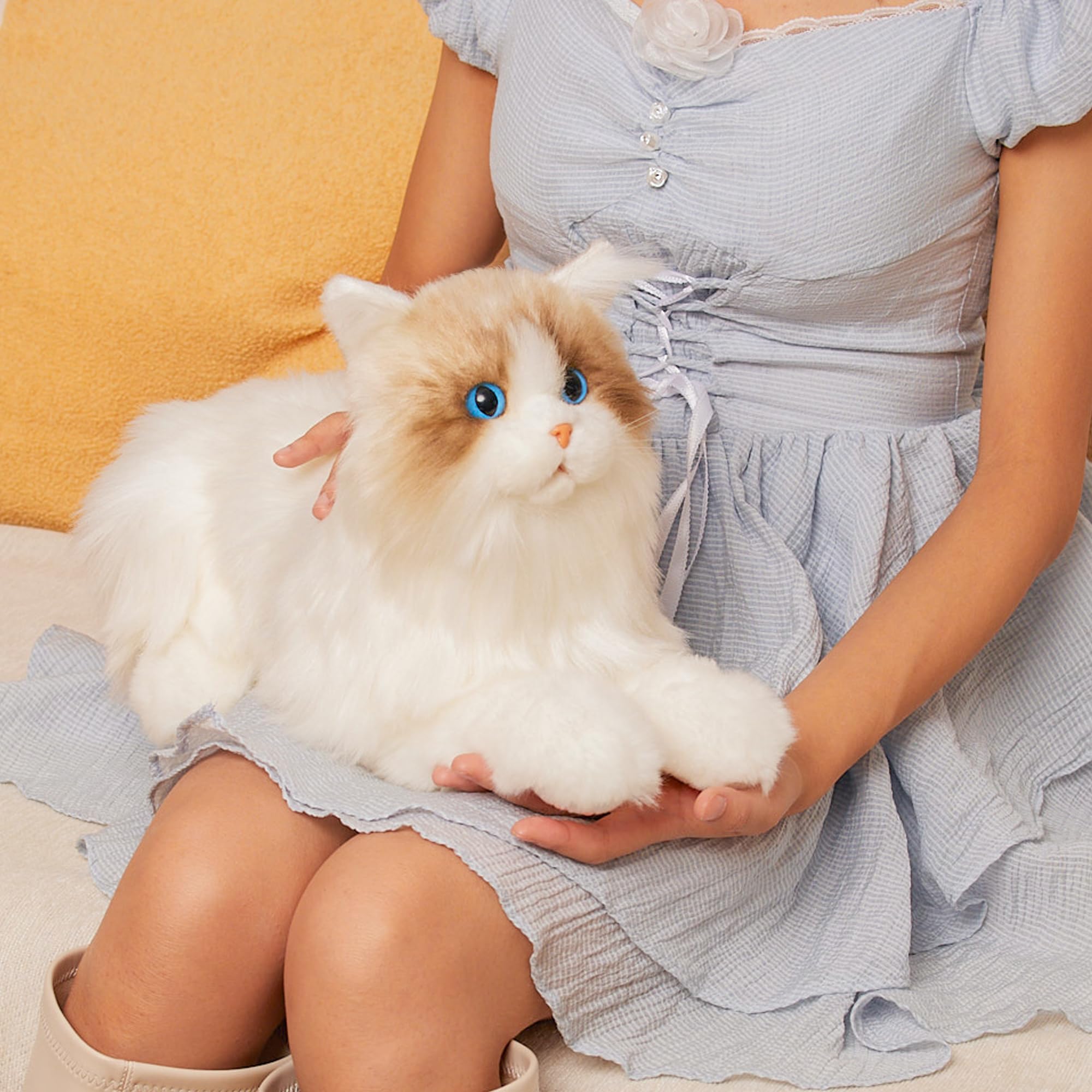 Amazon.com: Chongker Interactive Robot cat Stuffed Animals Plush ...