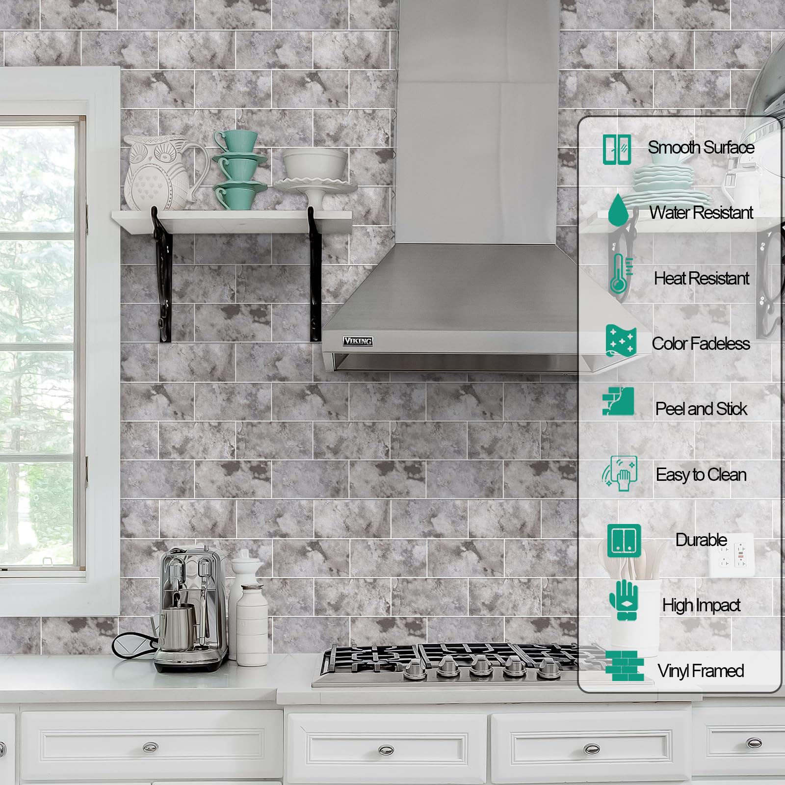 Framed Tile Backsplash