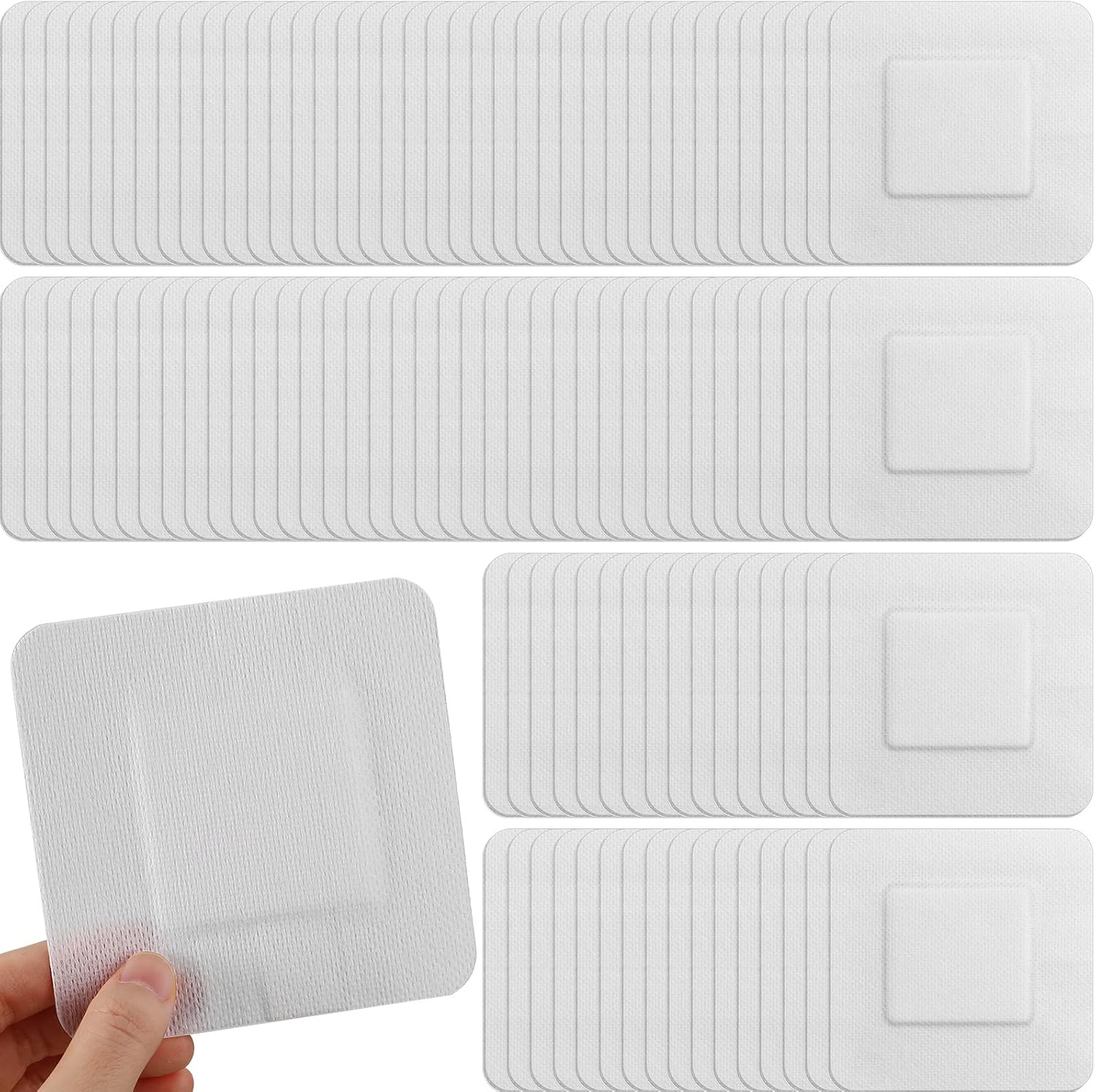 Amazon.com: Nuogo 100 Pack Island Dressing 4"x4" Bordered Gauze Pads ...