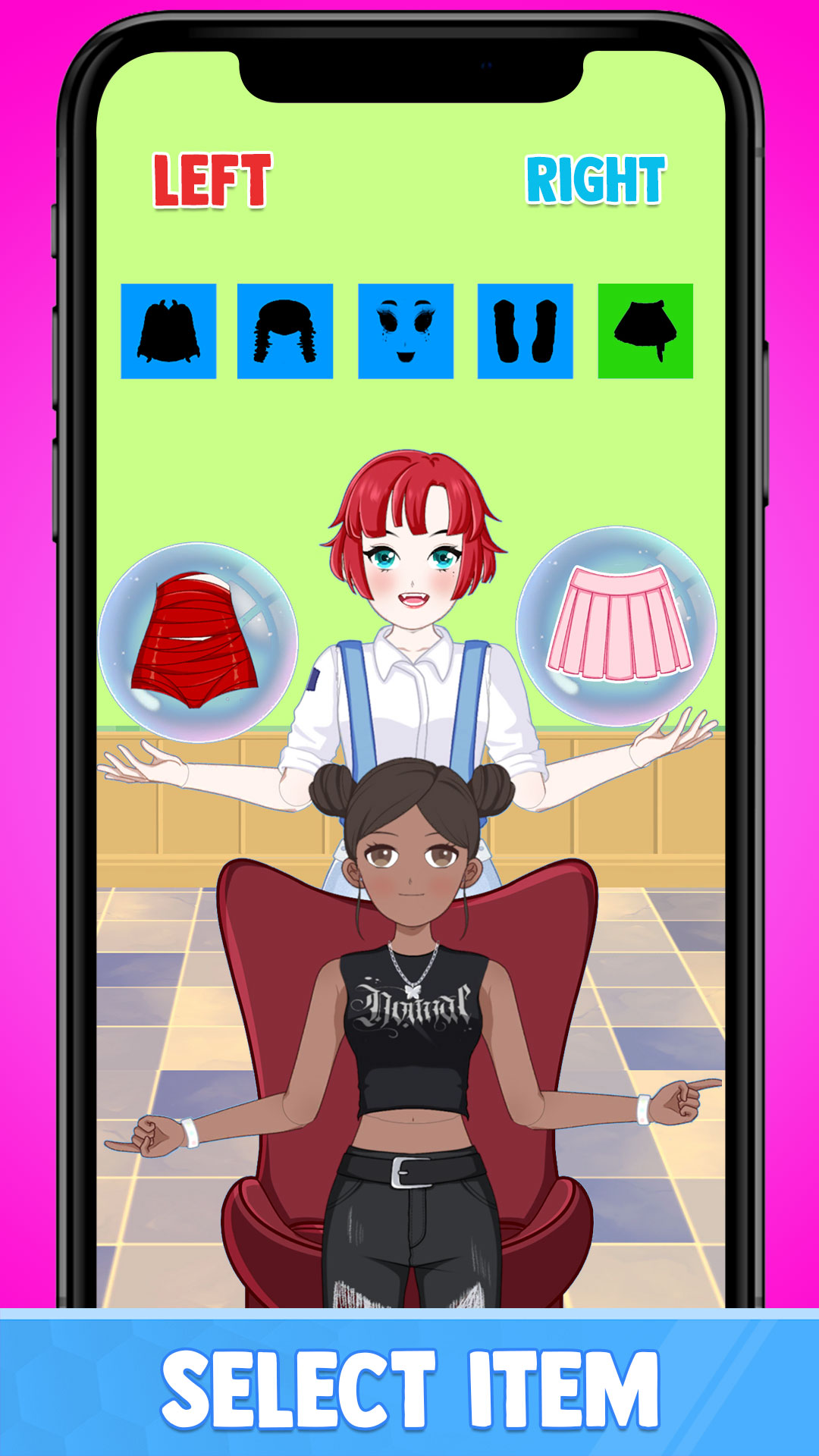 Left or Right Fashion Dress Up: Build Fashion Queen Magic Dress Up ...