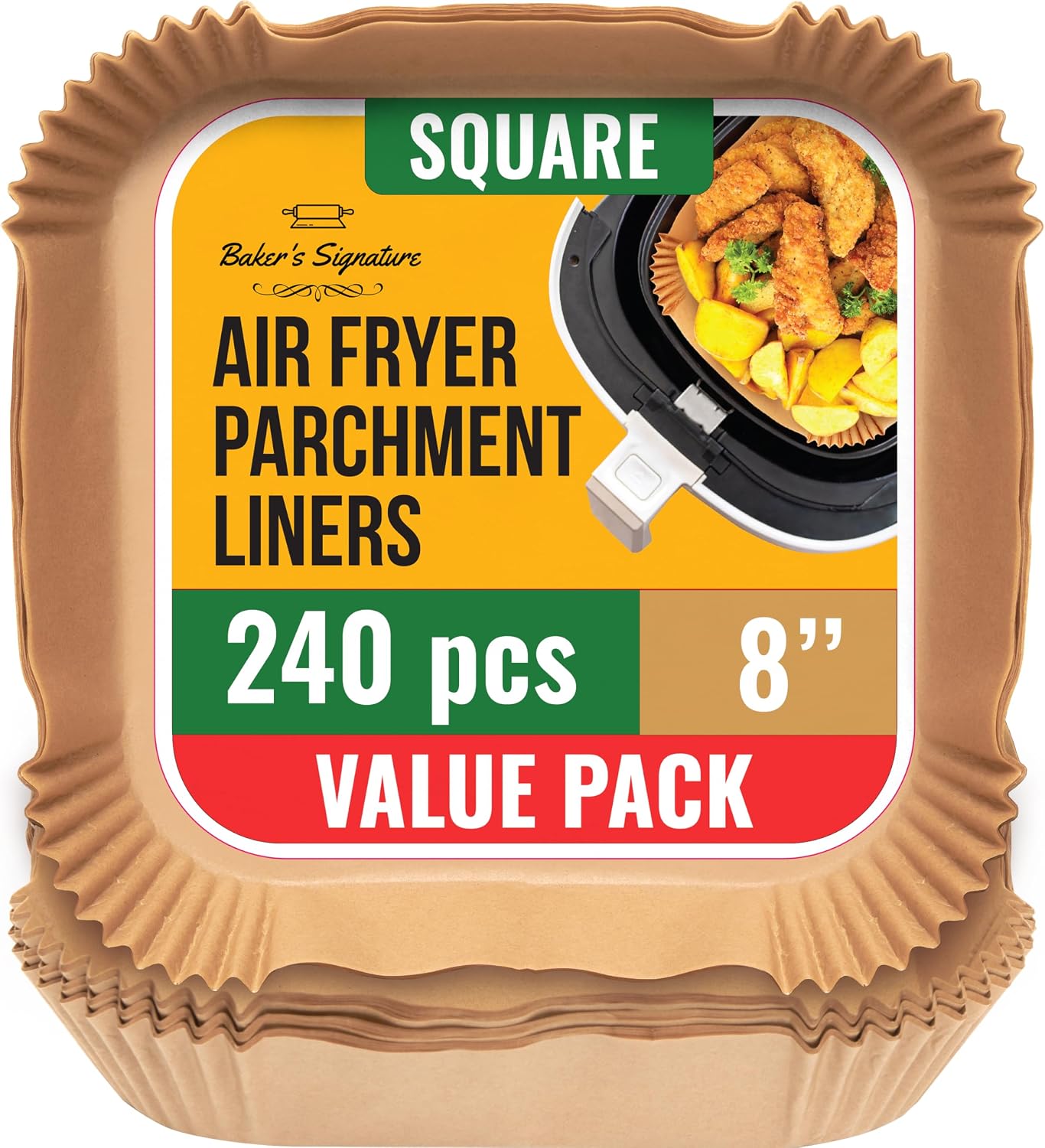 Amazon.com: 220Pcs Air Fryer Liners, Disposable Airfryer Paper Liners ...