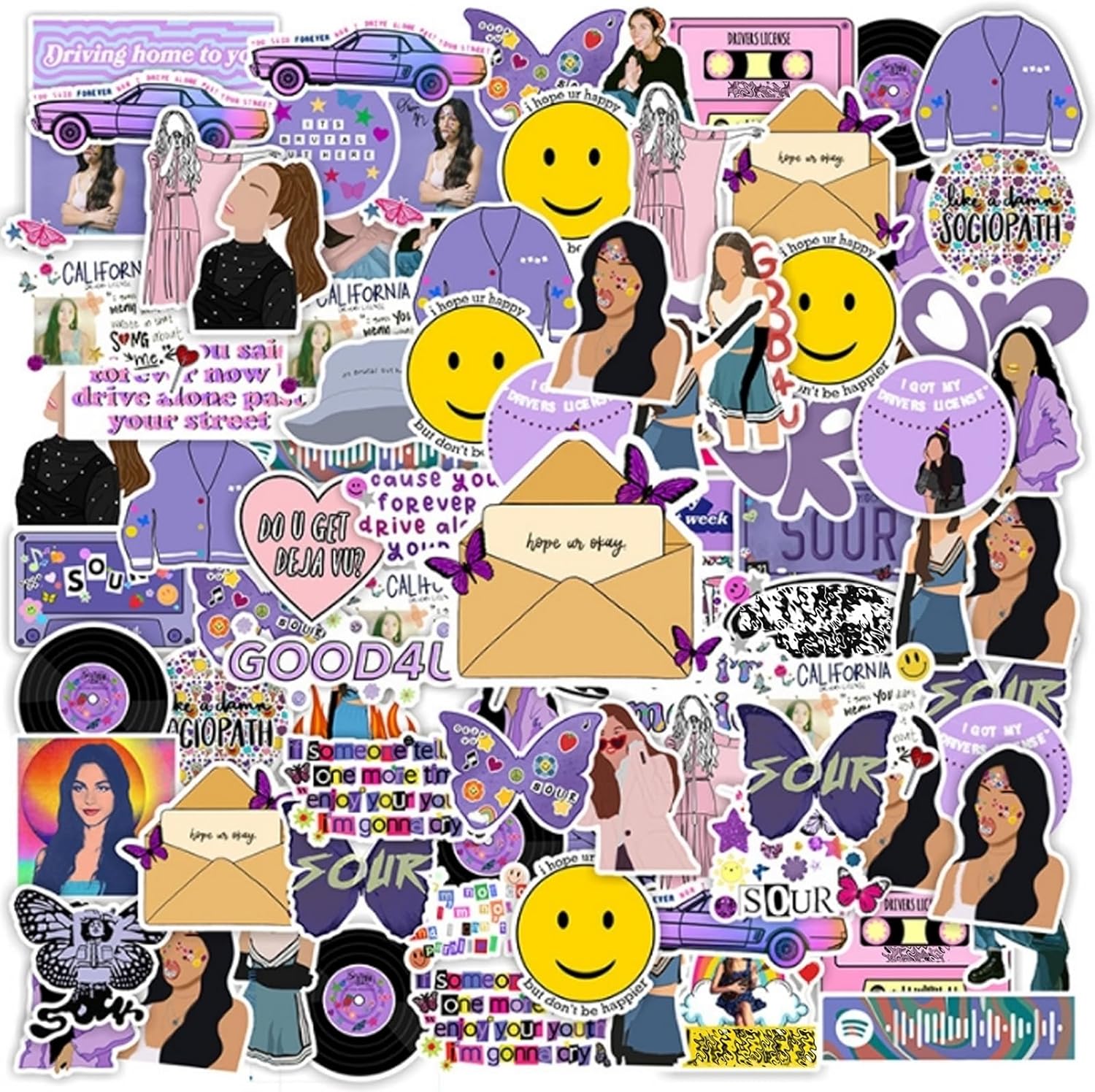 Amazon.com: 100Pieces Sexy Music Singer Stickers - Popular Singer ...