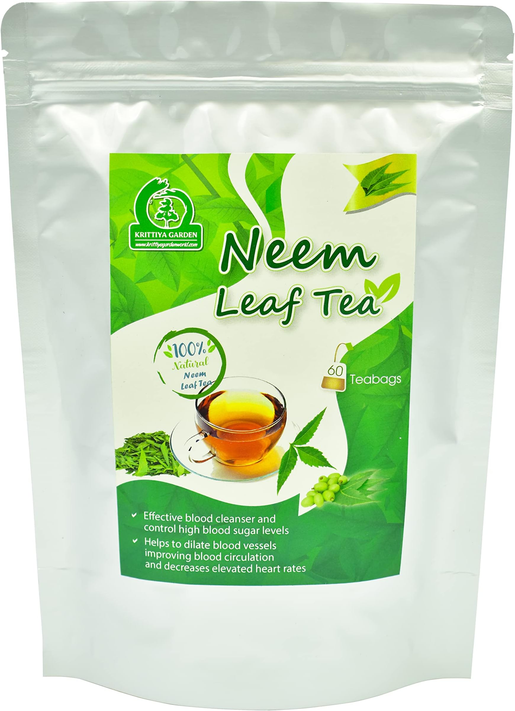 Amazon.com : Dr Robert Neem Leaves Tea - 2-pack (40 Bags) : Grocery ...