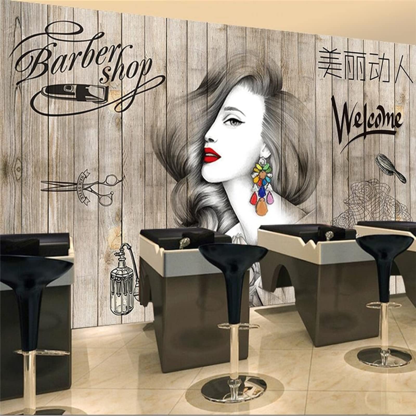 Hair Salon Wallpaper Border Wallpapersafari Hair Salon Background