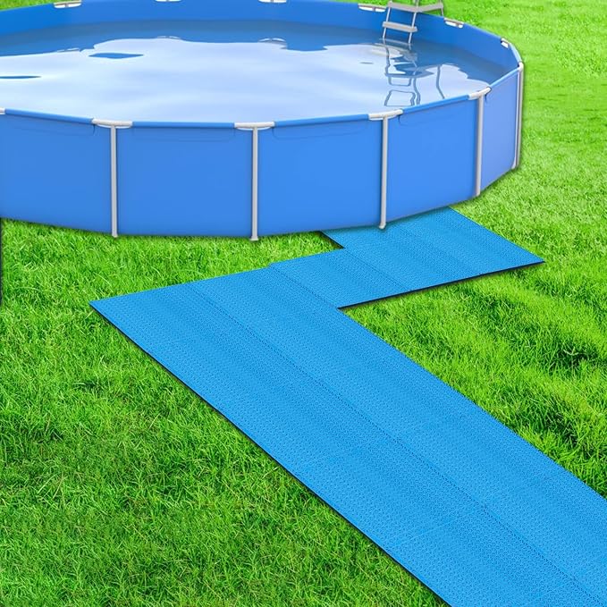 Amazon.com : CIEOVO 16 Piece Pool Drainage Mat, Above Ground Pool ...