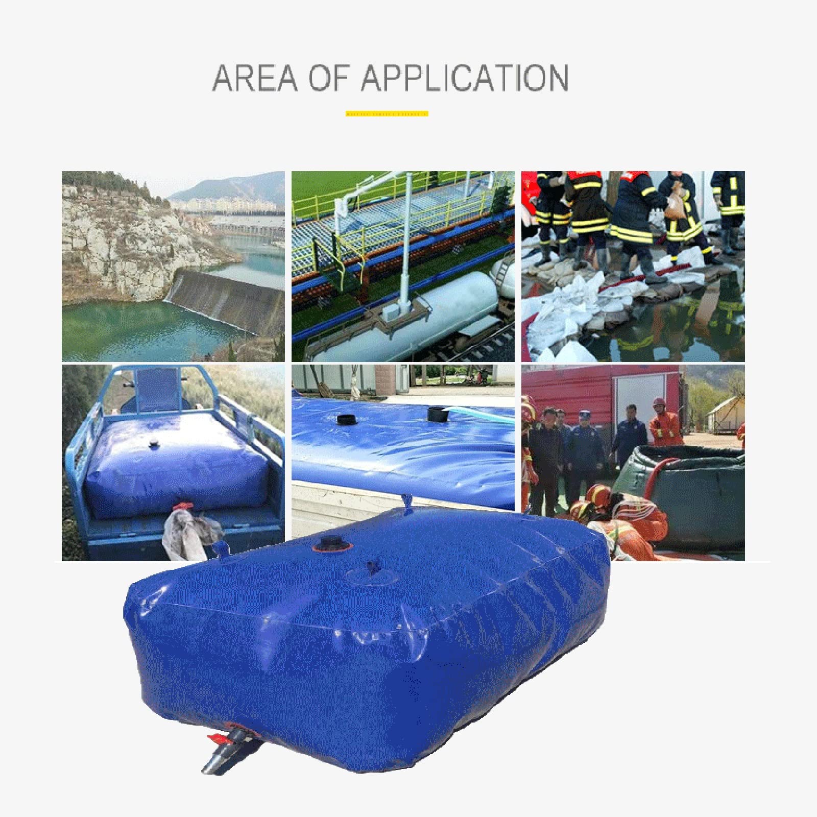 Water Bladder Tank 1000L Foldable – Portable Water Storage For Camping ...