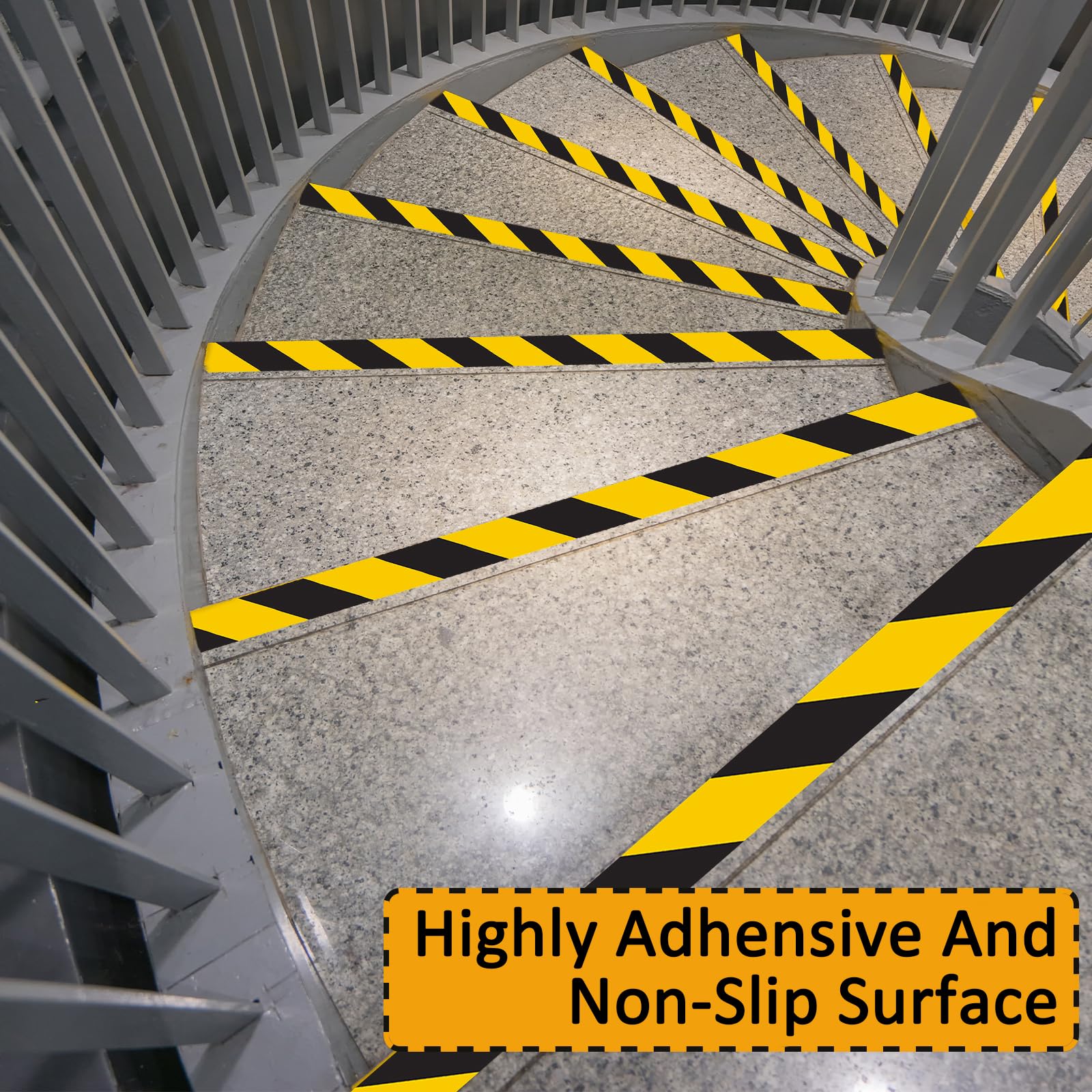 Snapklik.com : Beieverluck 6 Rolls Black & Yellow Caution Tape Roll 2 X ...