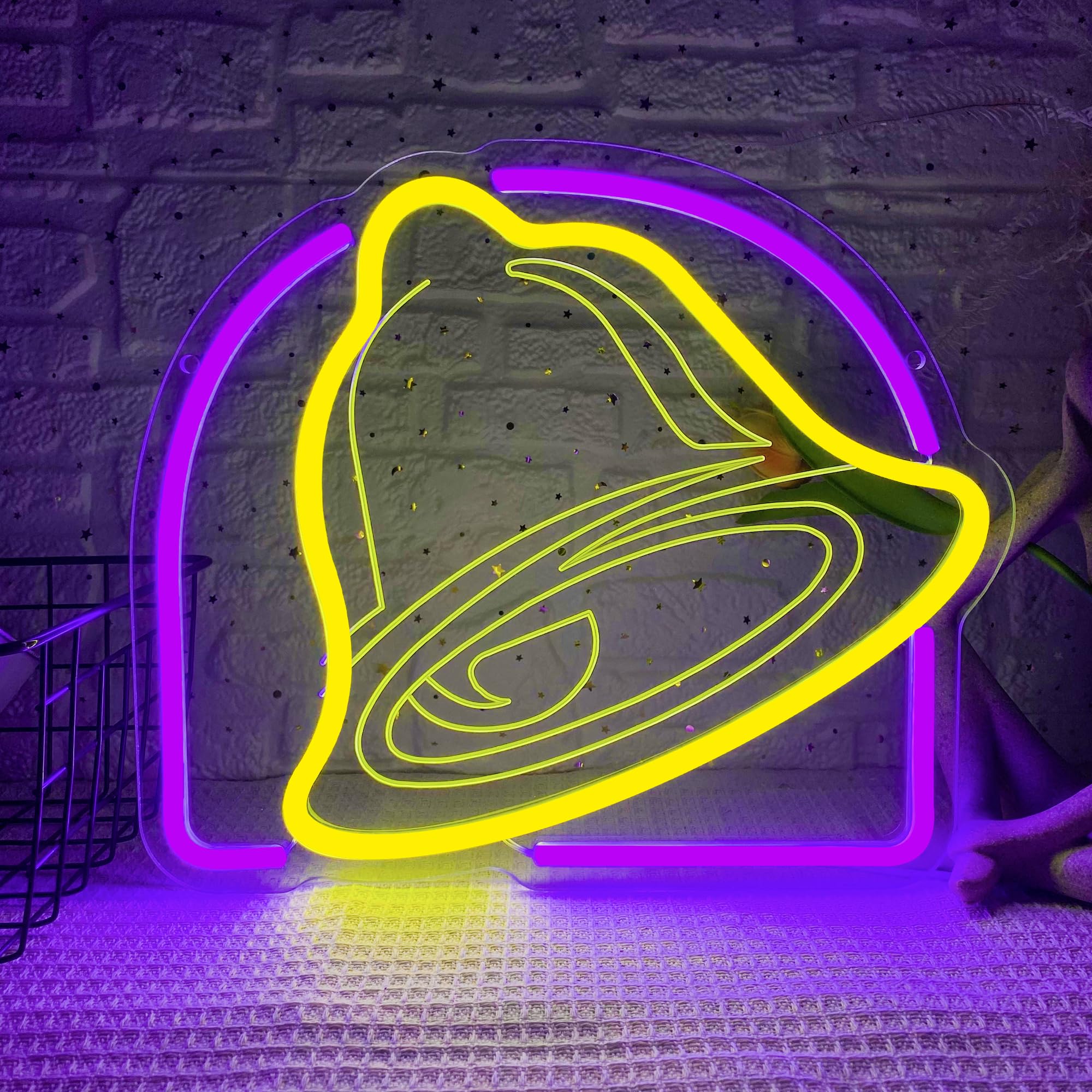 Amazon.com : Taco Neon Signs for Wall Decor,Dimmable Bell Neon Light ...