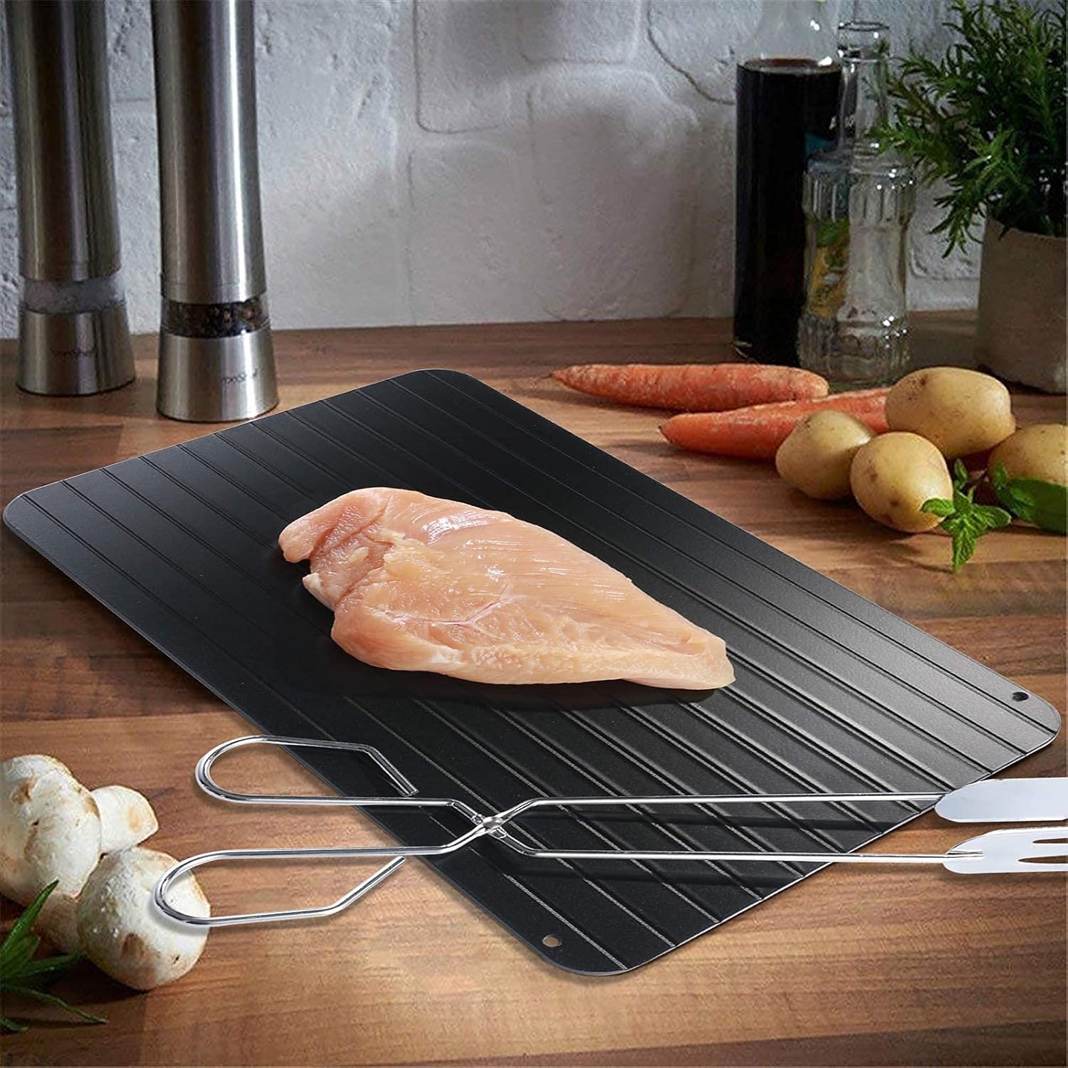 Amazon.com: Rapid Defrosting Tray for Frozen Meat, Chicken, Fish and ...
