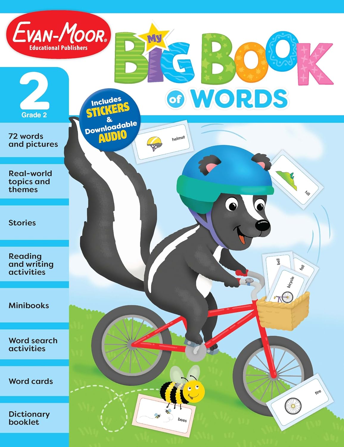 Amazon.com: Evan-Moor My Big Book of Words, Grade 2 Workbook, Stickers ...