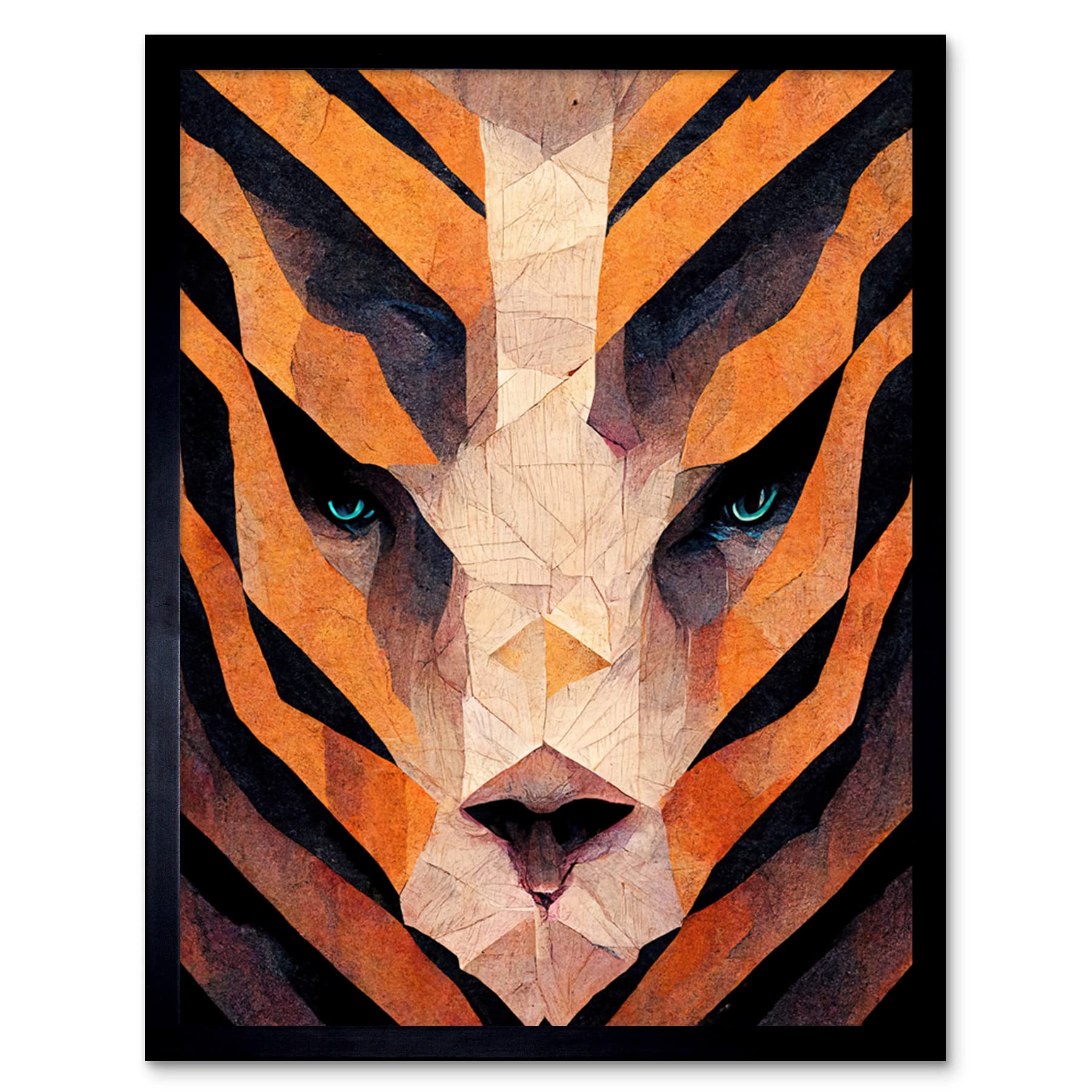 Geometric Tiger Head