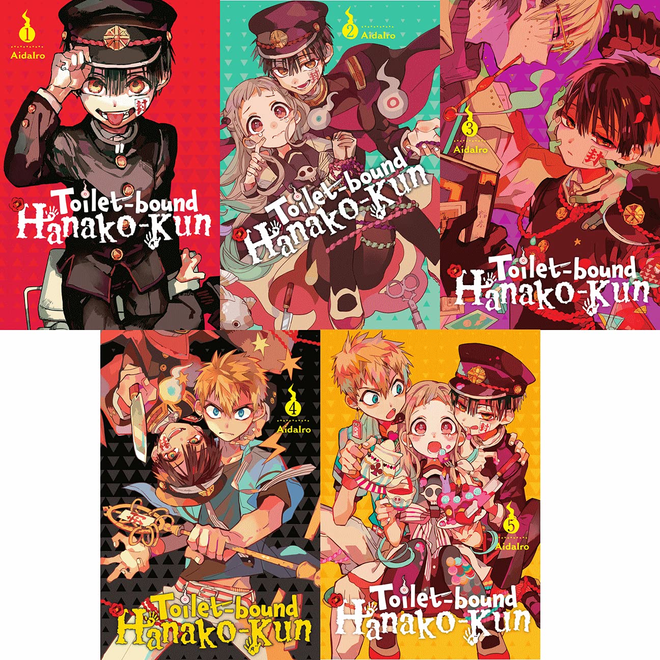 Toilet-Bound Hanako-Kun Series 5 book set Vol. 1 - 5 by Aidairo ...