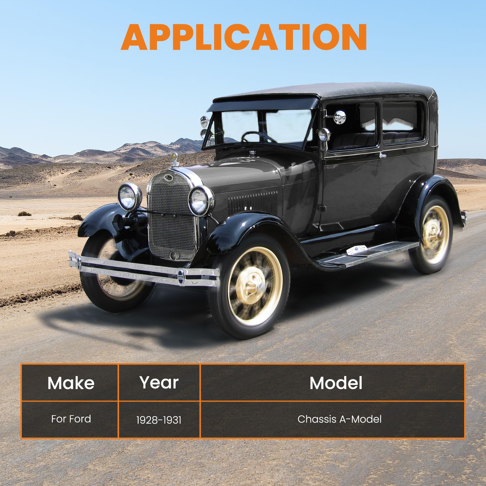 Snapklik.com : 1/8 Frame Boxing Plates For Ford Chassis 1928-1931 A-Model