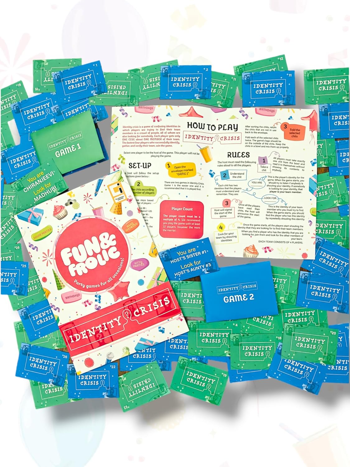 Ingenious Games Identity Crisis - Fun & Frolic, Party Game, Office ...