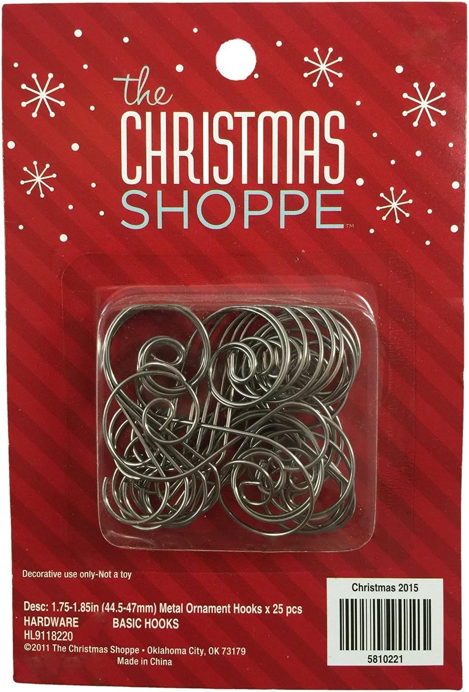 Amazon.com: The Christmas Shoppe Scroll Swirl Ornament Hooks for ...