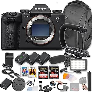 Amazon.com : Sony Alpha 9 III 24.6MP Full-Frame Global Shutter Sensor Mirrorless Camera + 256GB ...