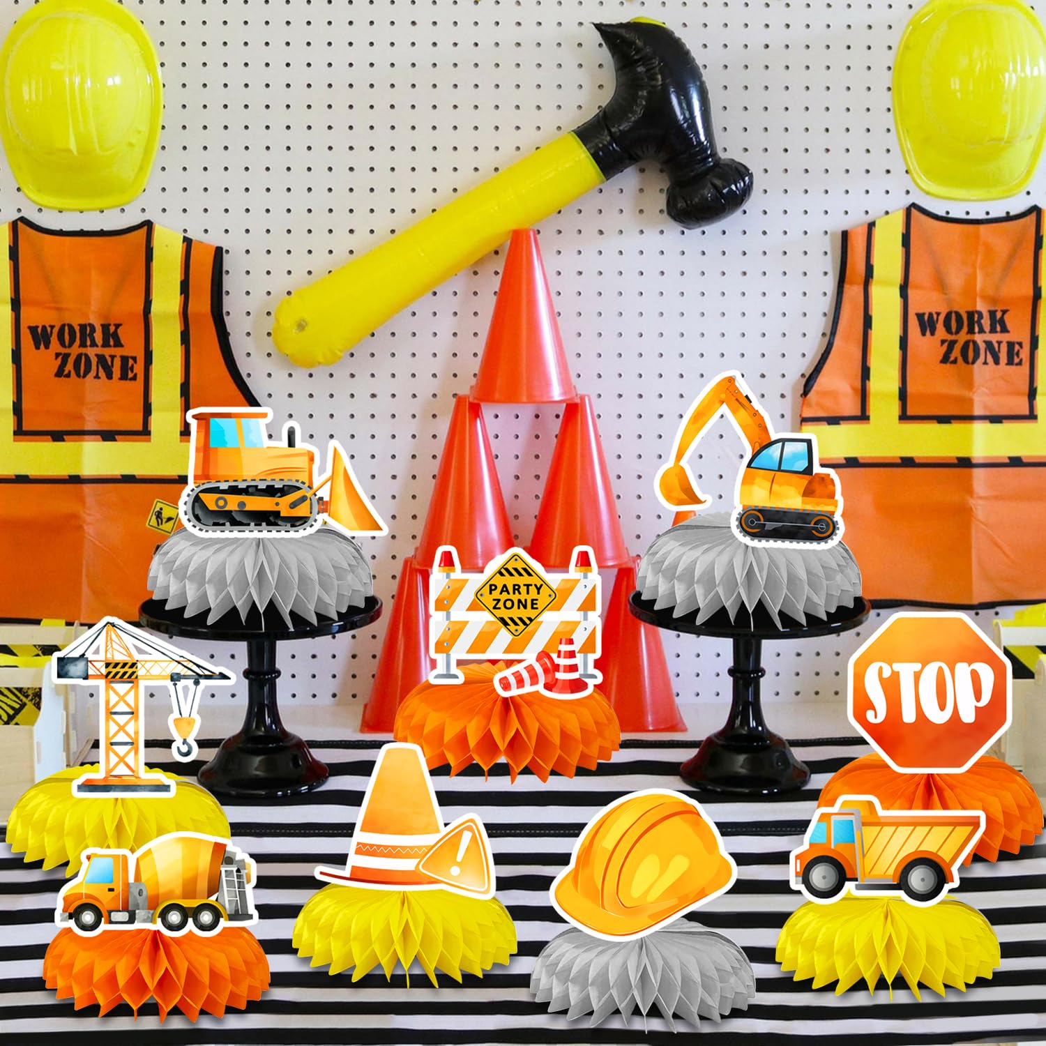 Construction Centerpieces Ideas