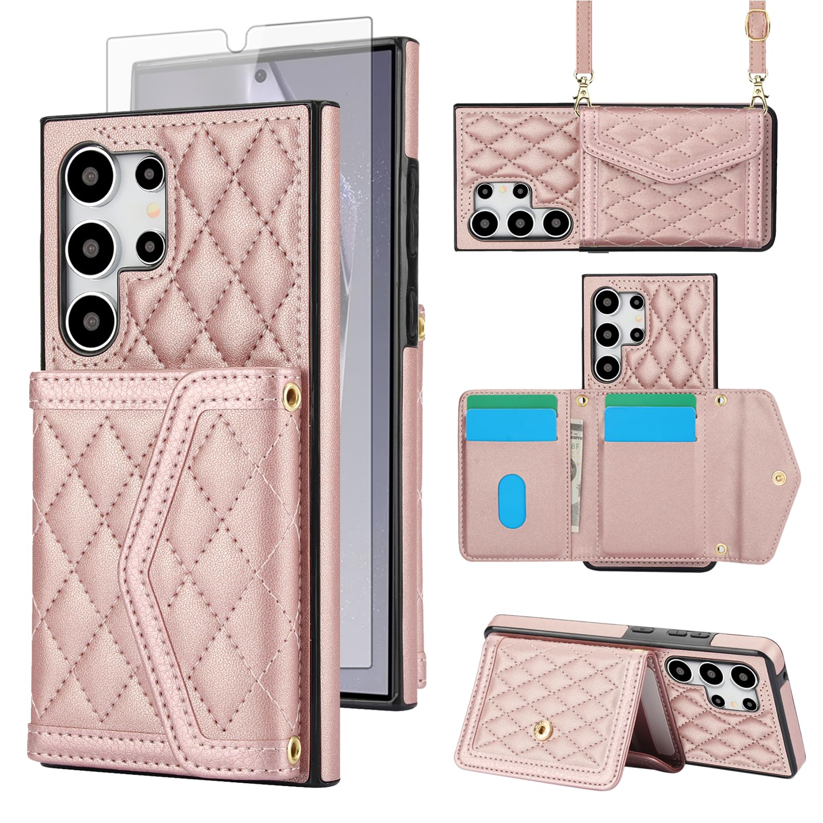 Amazon.com: Asuwish Phone Case for Samsung Galaxy S24 Ultra 5G Wallet ...