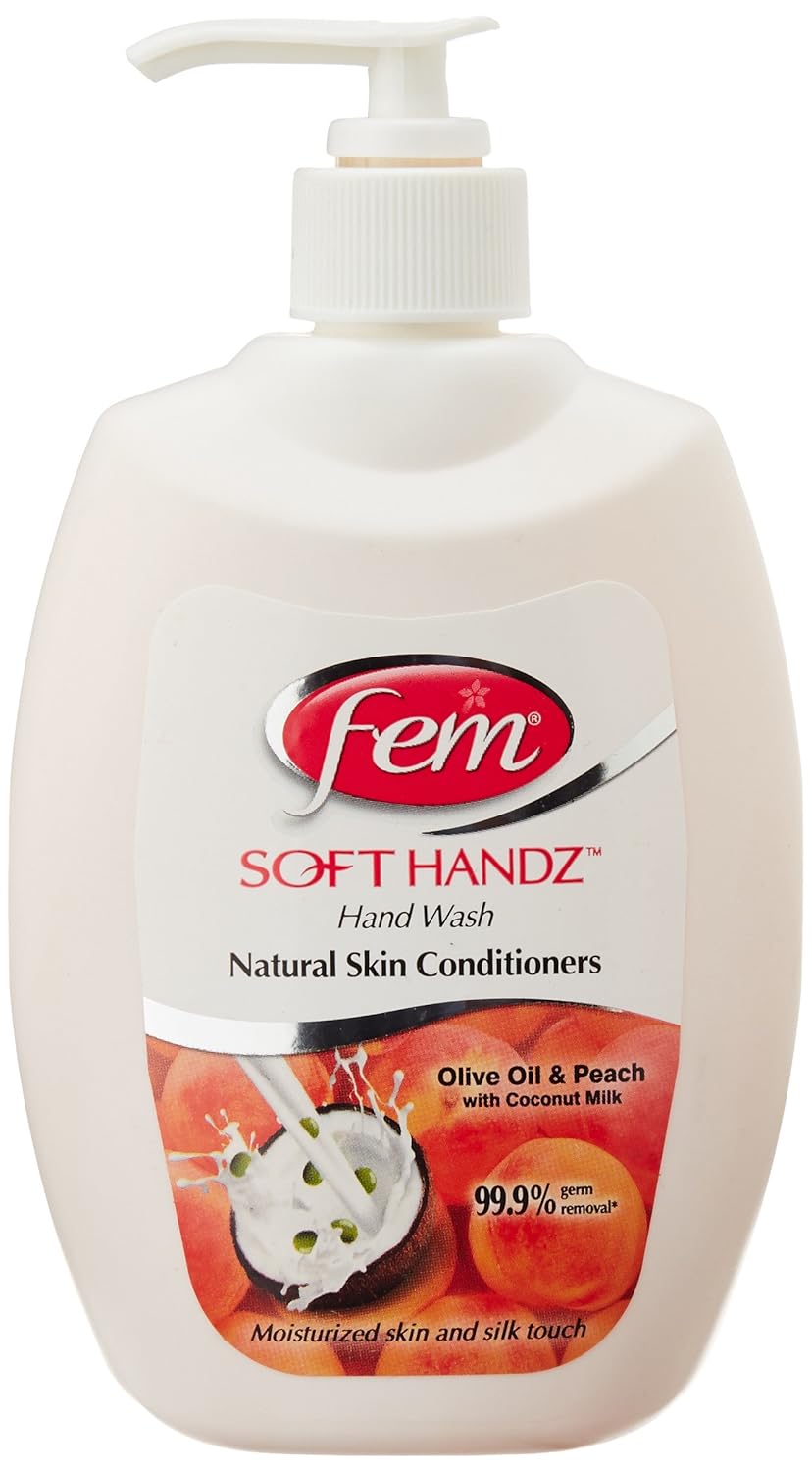 Fem Soft Handz Hand Wash – Enriched with goodness of Olive & Peach with ...