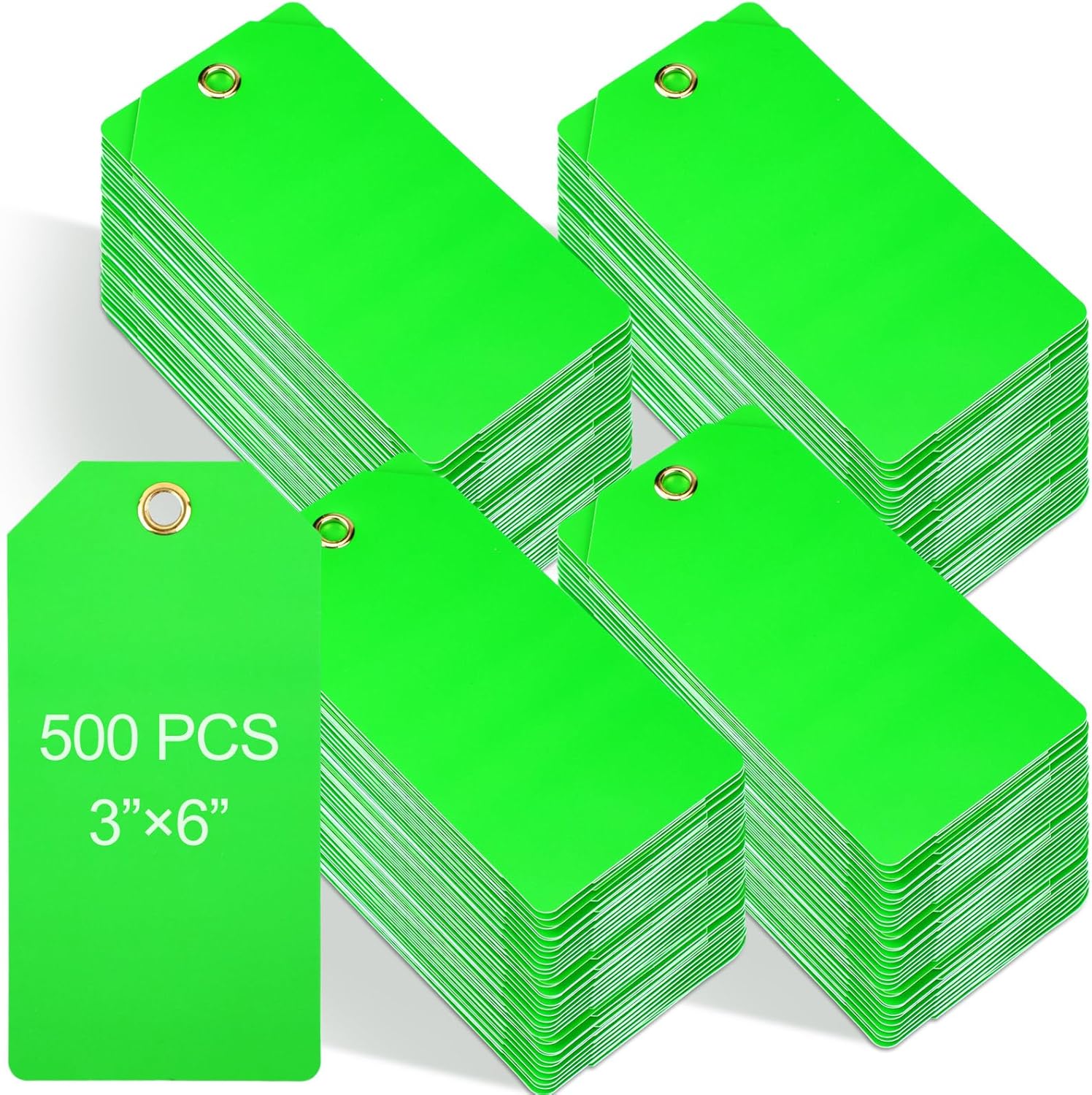 Amazon.com : Thyle 500 Pcs Blank Plastic Shipping Tags with Wire ...