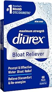 Diurex Ultimate Re-Energizing Water Pills - Maximum Strength Diuretic - Relieve Water Bloat - 60 ...