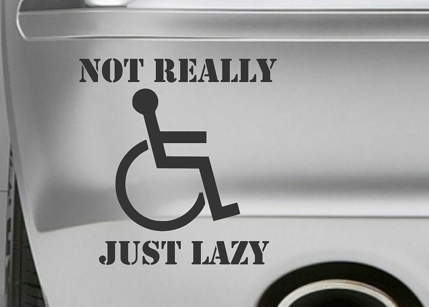PCSL® Car Bumper or Windows Sticker/Decal - Funny/Humour/Disabled ...