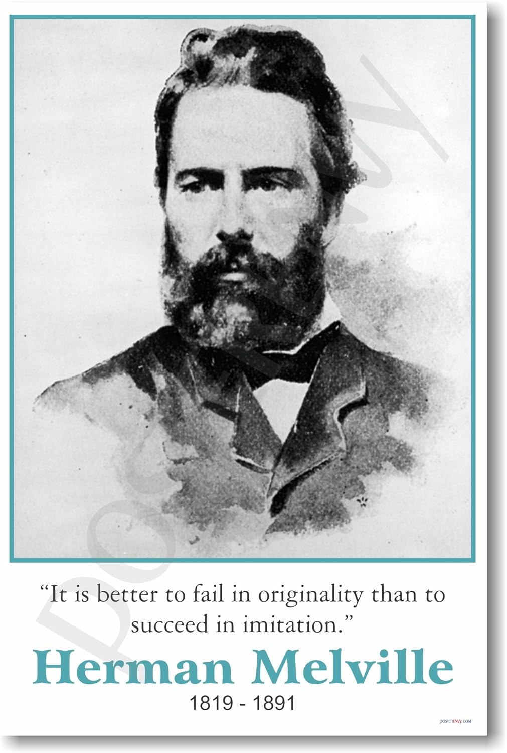 Amazon.com: Herman Melville - Famous Person Classroom Poster: Prints ...