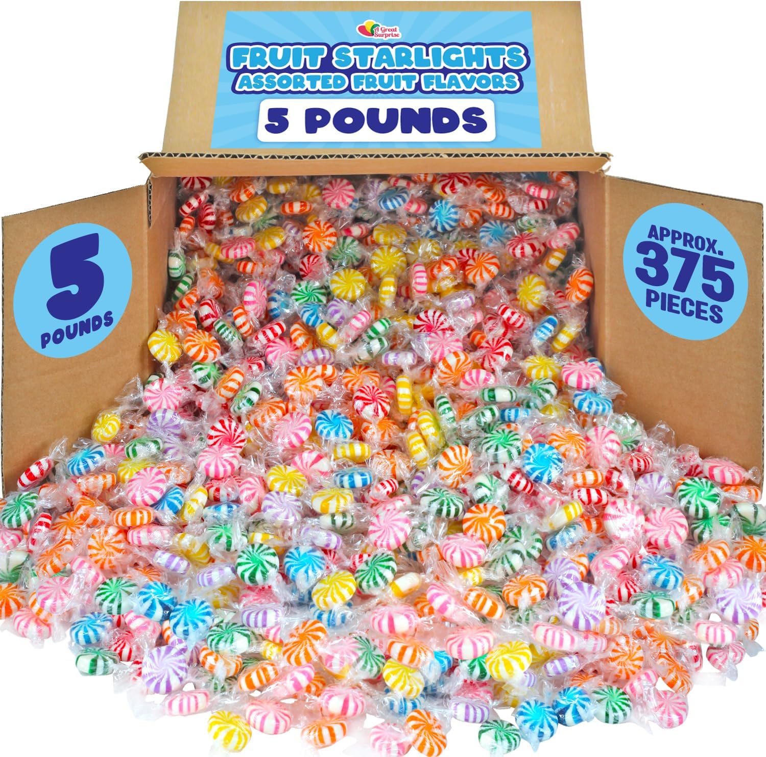 Amazon.com : Assorted Fruit-Filled Hard Candy - 6 Pounds - Fruit ...