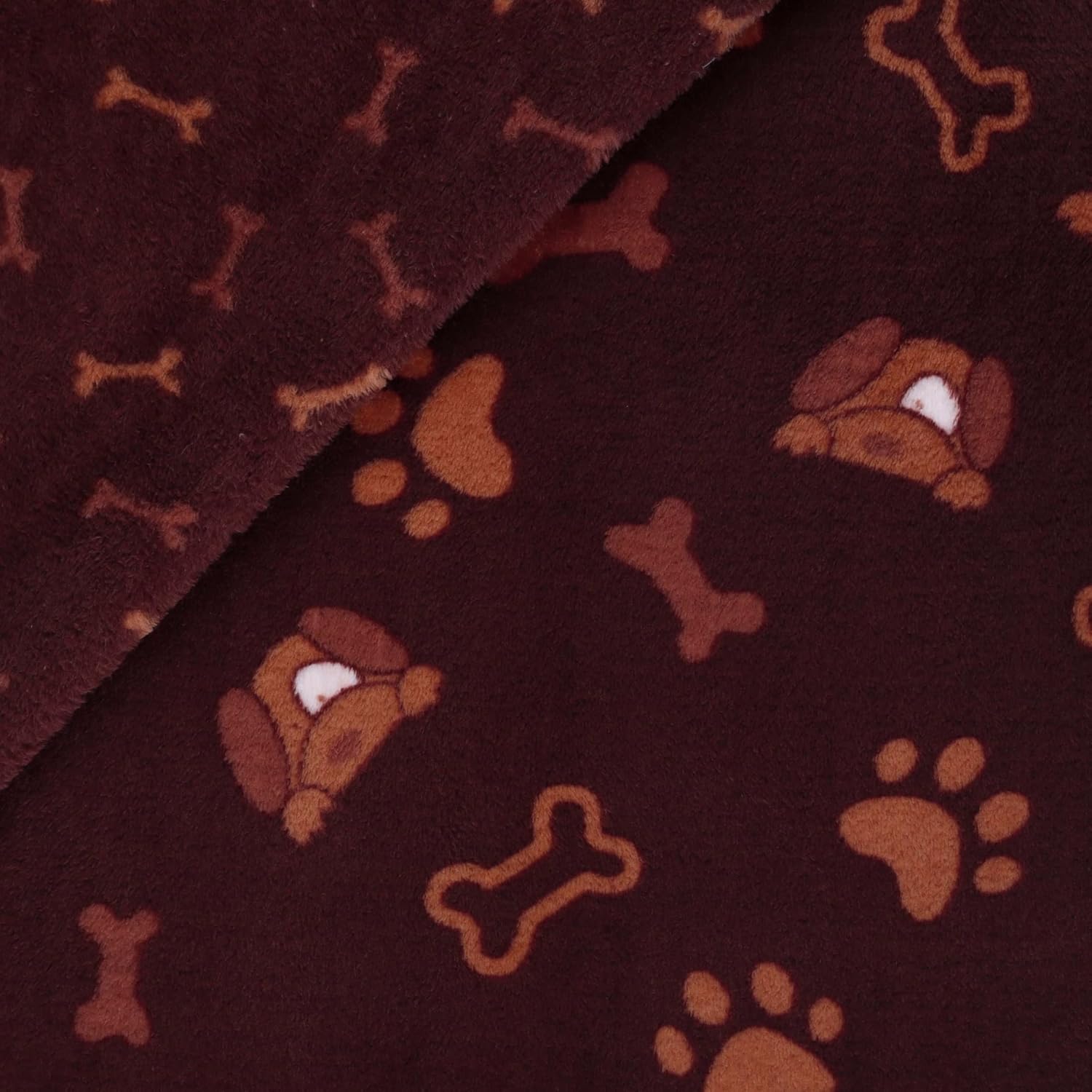 Amazon.com: Mook Fabrics Printed Super Soft Velour Fleece (60'' Wide ...