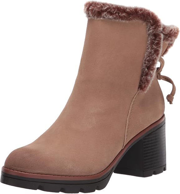 Amazon.com | Naturalizer Womens Valene Oatmeal Wp Suede Booties 6 M ...