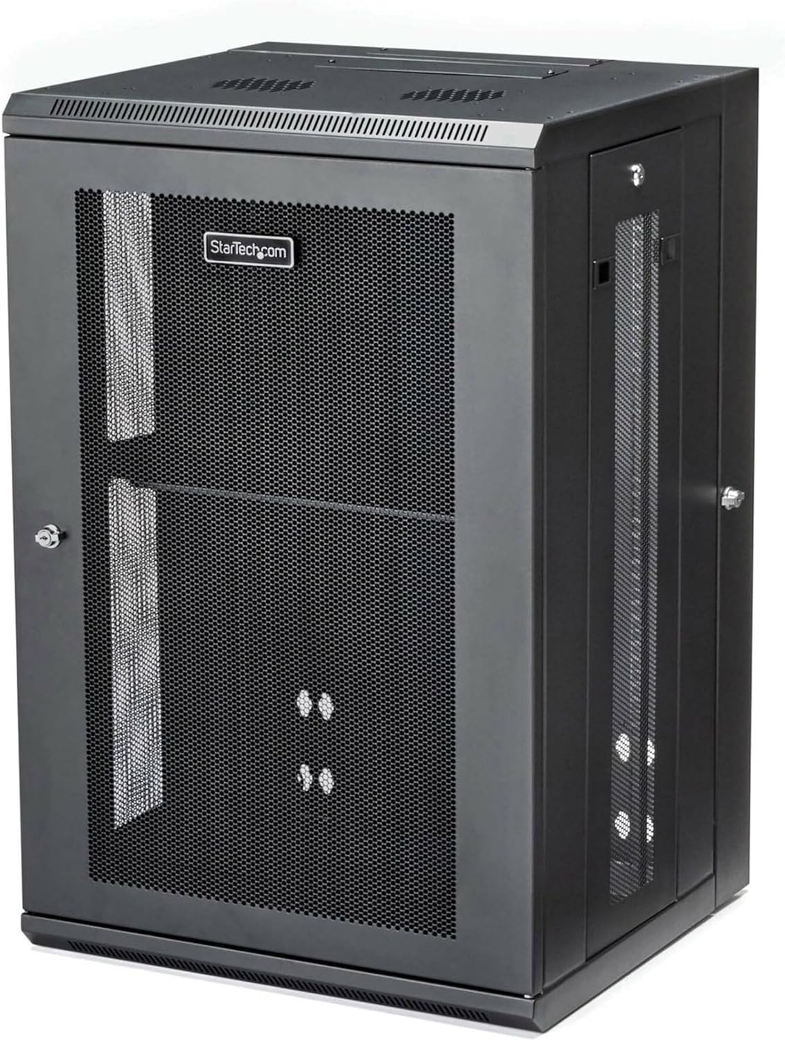 Amazon.com: StarTech.com 4-Post 18U Wall Mount Network Cabinet w/ 1U ...