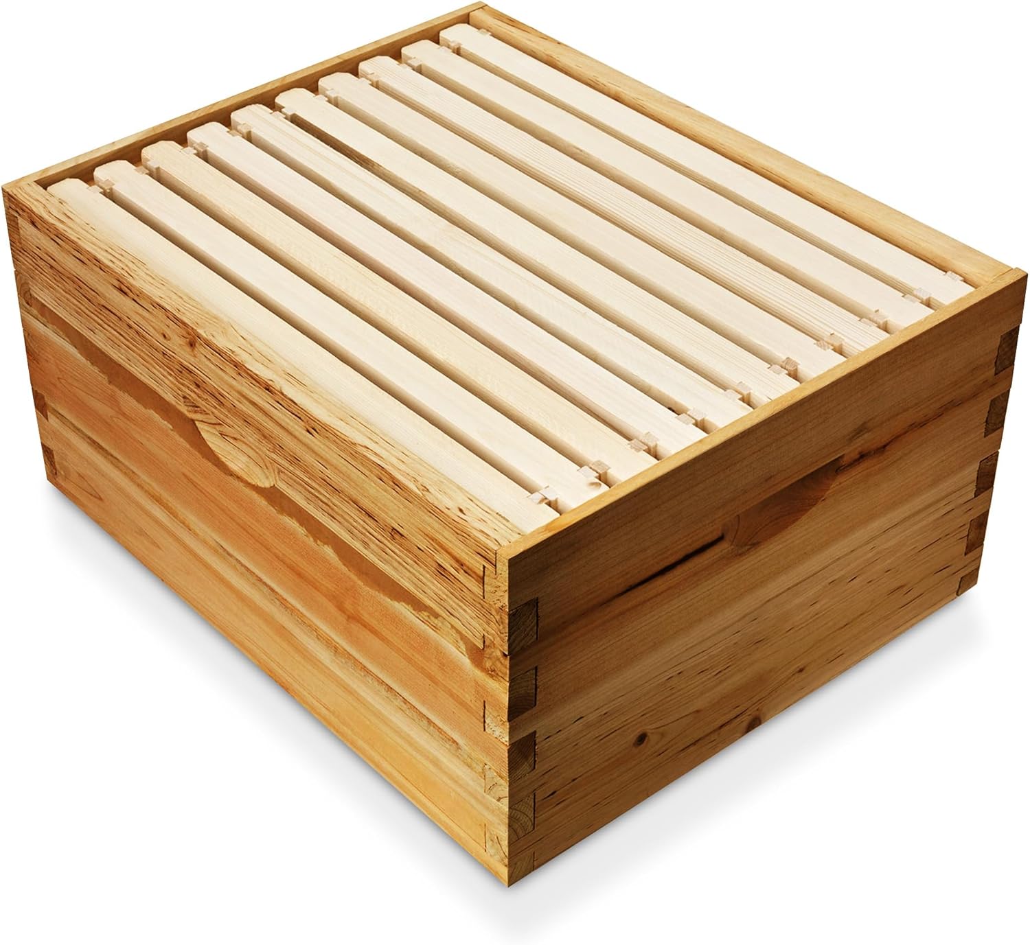 Amazon.com : Honey Keeper 100% Beeswax Beehive 10 Frame Kit Super Box ...