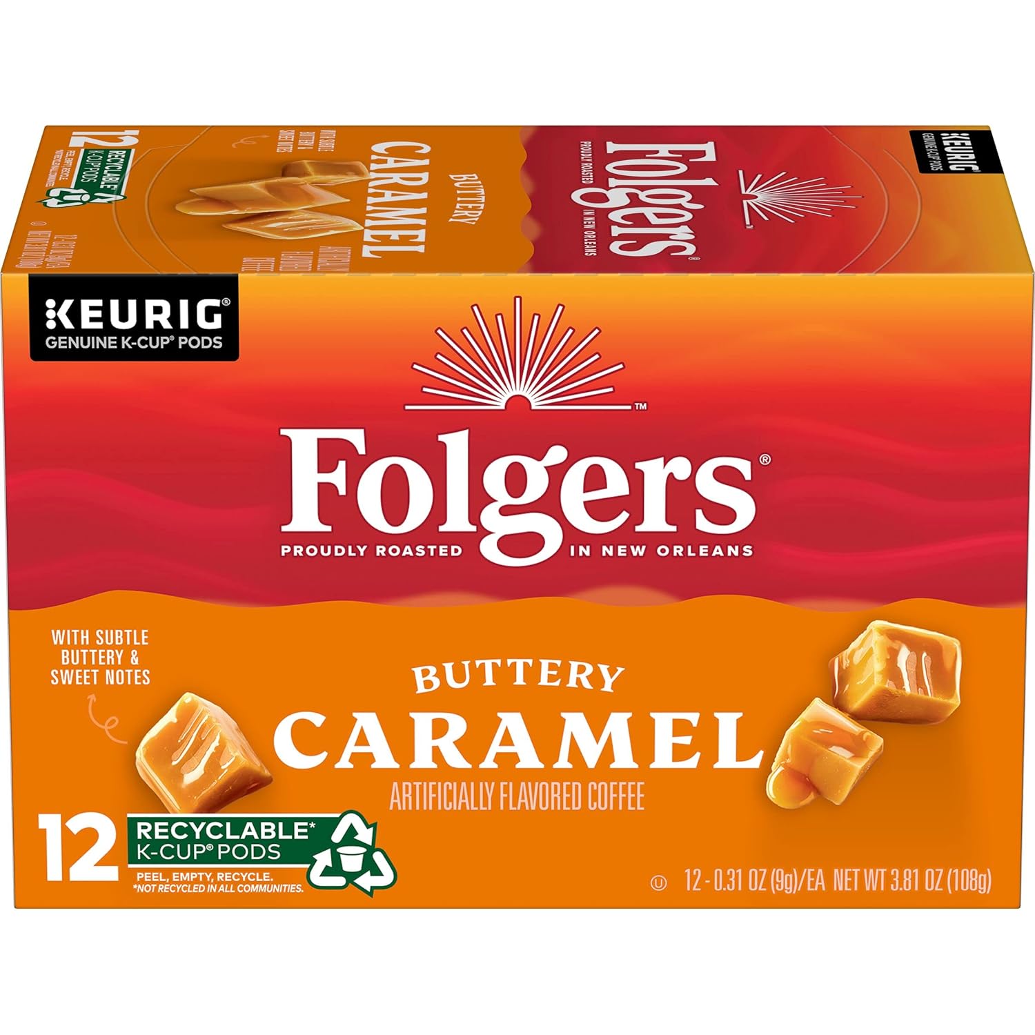 Folgers - Cápsulas de café K-Cups con sabor - Yaxa Colombia